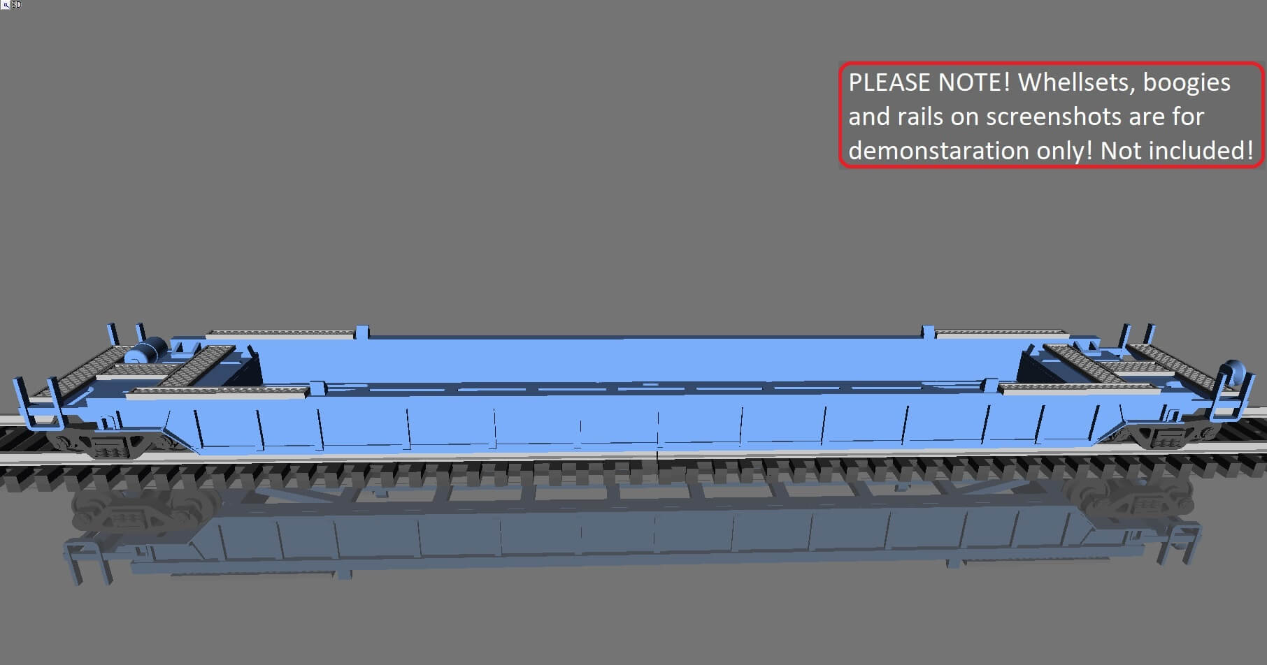 Printable Double Stack 53 Ft. Container Well Car in H0 Scale - 3D Model ...