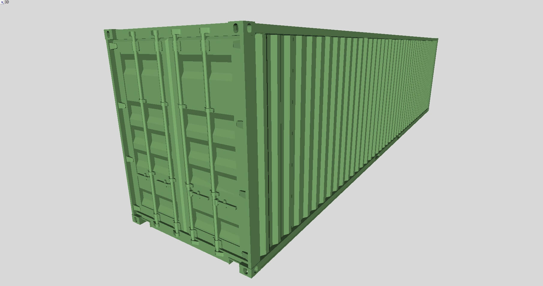 Printable Shipping Containers for H0 Scale Railroad - 3D Model by DriverUA