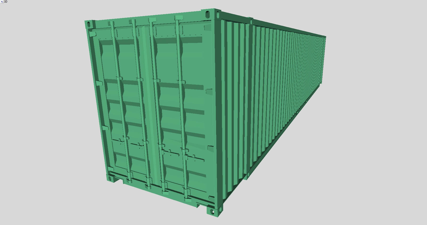 Printable Shipping Containers for H0 Scale Railroad - 3D Model by DriverUA