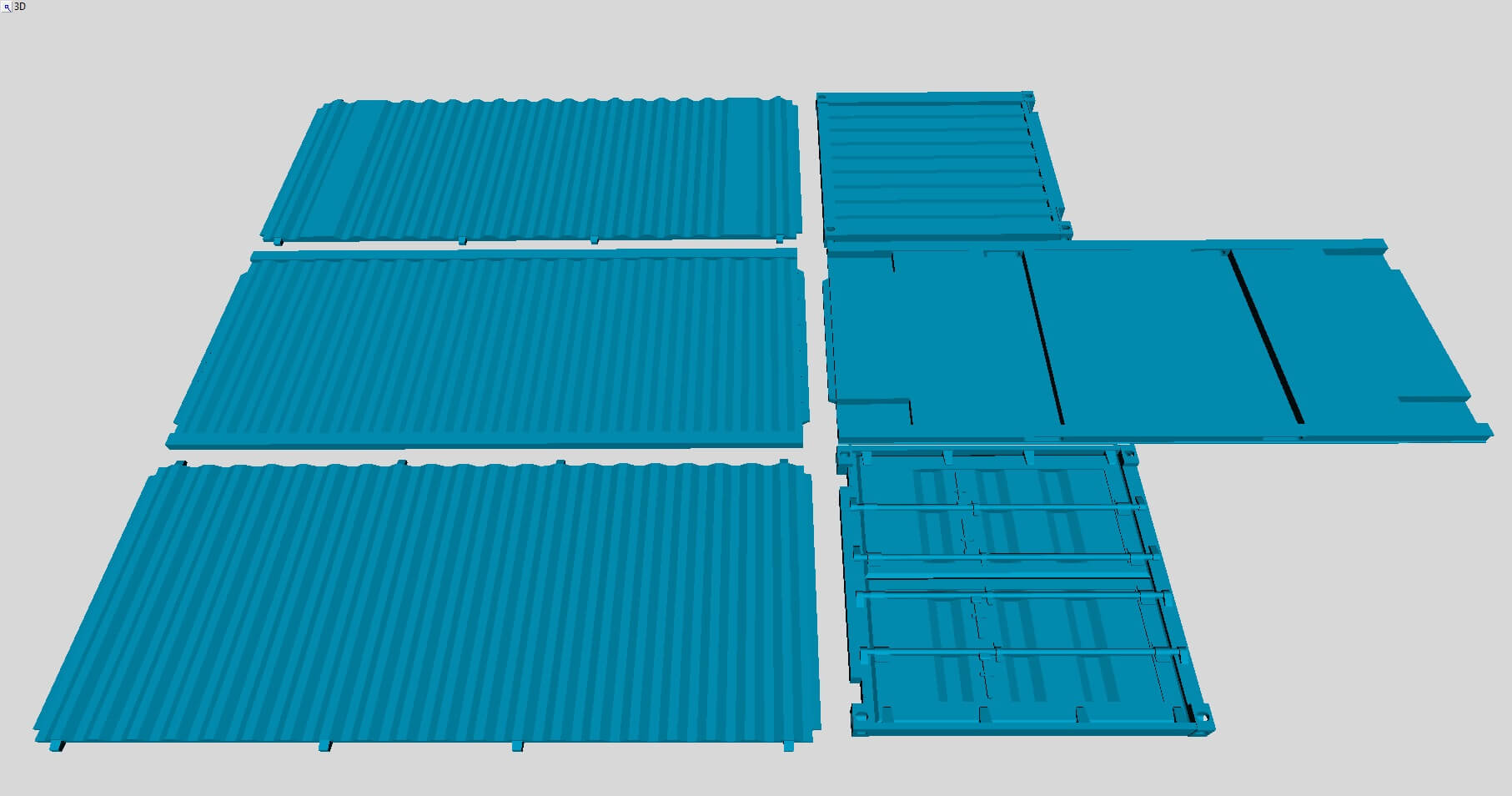 Standard 20 Ft 6 Meters Shipping Container Printable Model by DriverUA