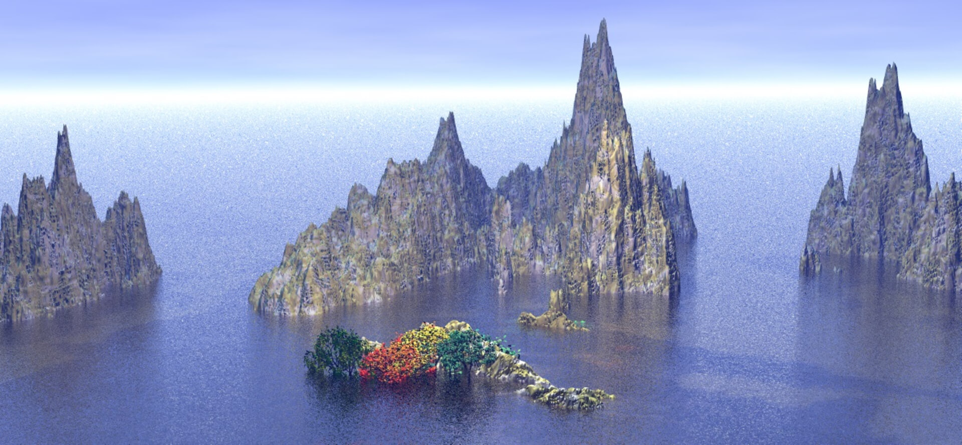 Islands 3D Render, Digital Art by drjivago