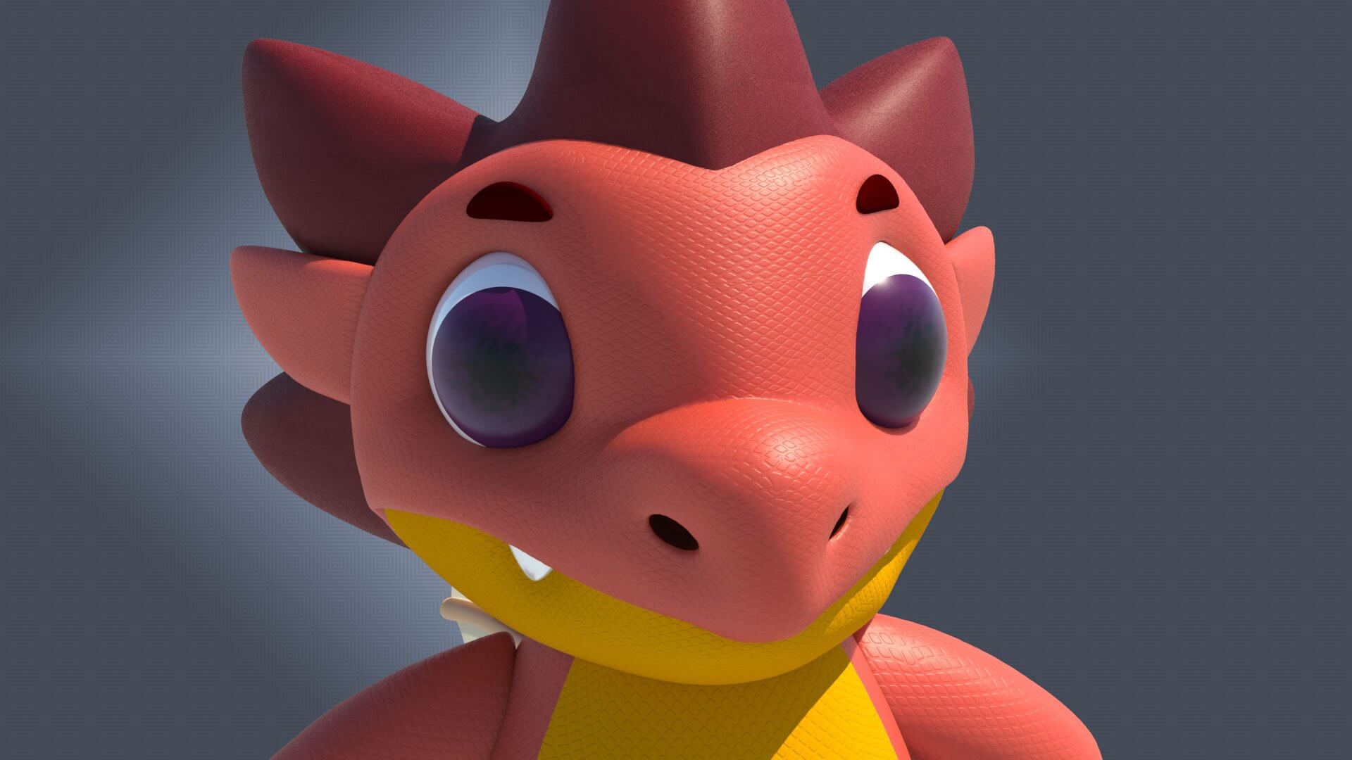 Cartoon Dragon - 3D Model by drking77