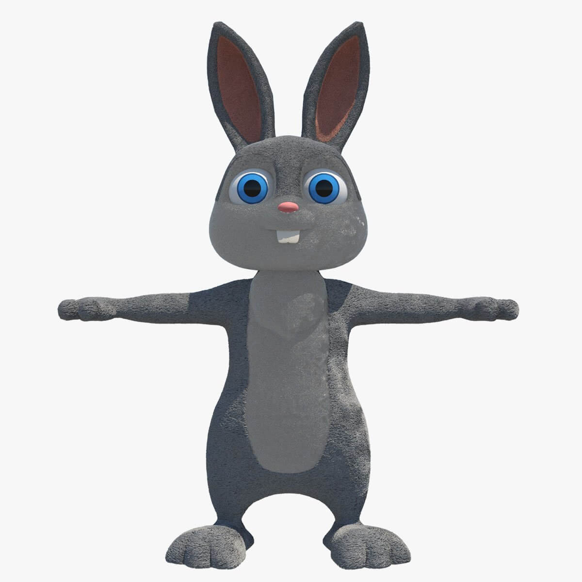 Rabbit Cartoon - 3D Model by drking77