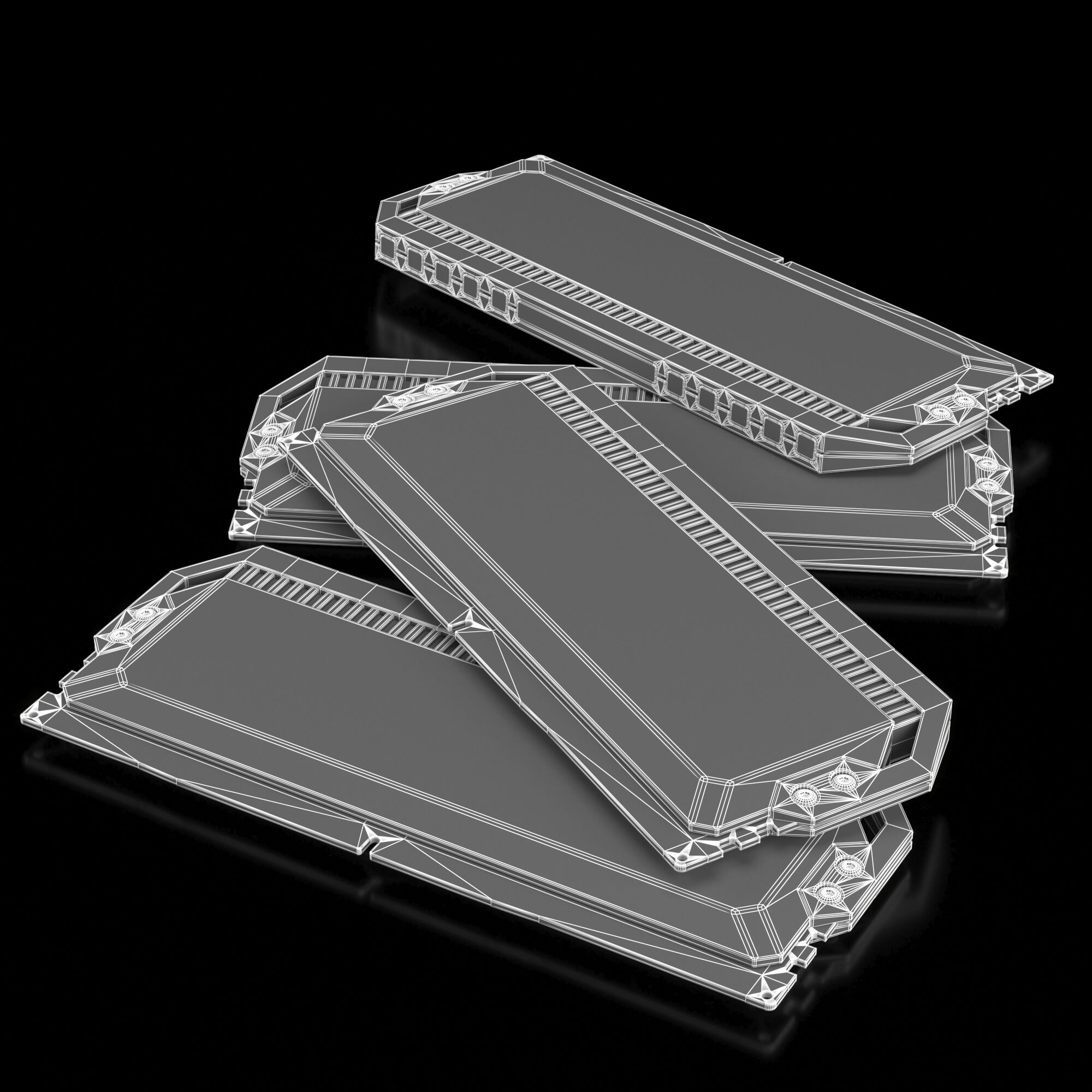 Corsair Dominator Platinum - 3D Model by DRoNWiN
