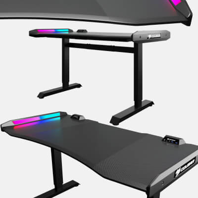Cougar Mars Gaming Desk - 3D Model by DRoNWiN