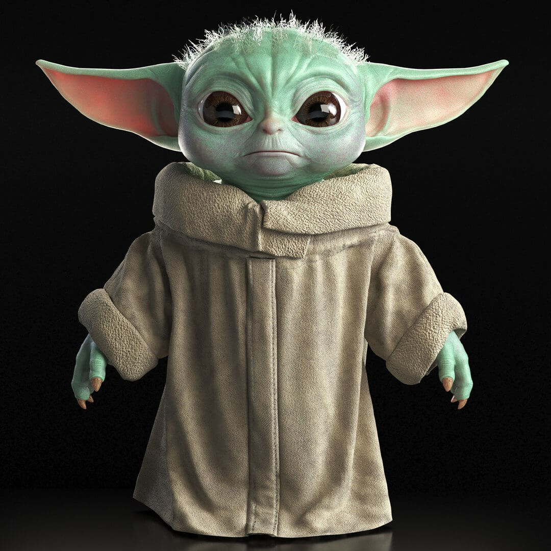 Grogu - Mandalorian 3D Model by DRoNWiN