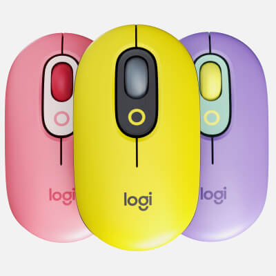 Logitech Pop Mouse - 3D Model by DRoNWiN