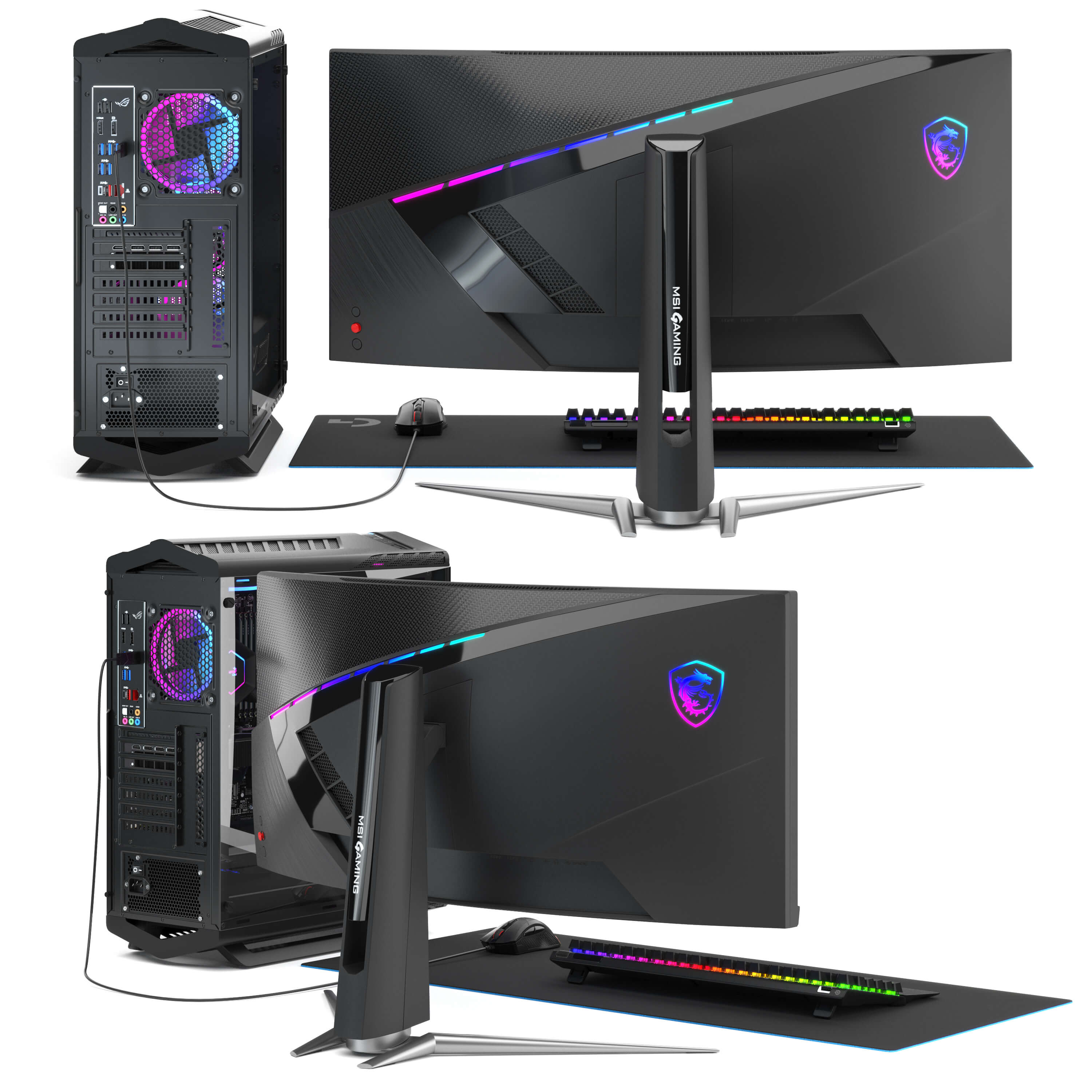 PC Gamer Set 2 - 3D Model by DRoNWiN