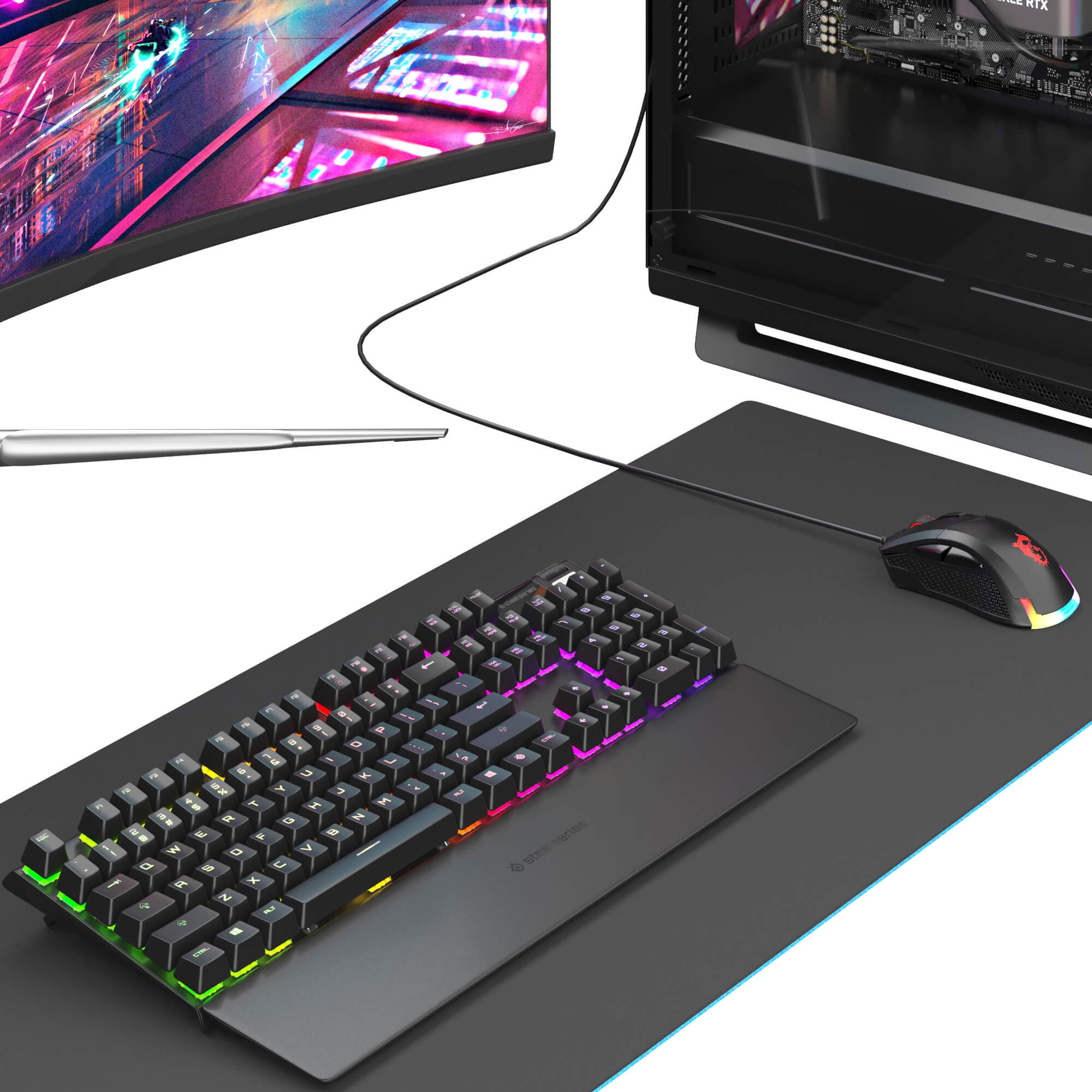 PC Gamer Set 2 - 3D Model by DRoNWiN