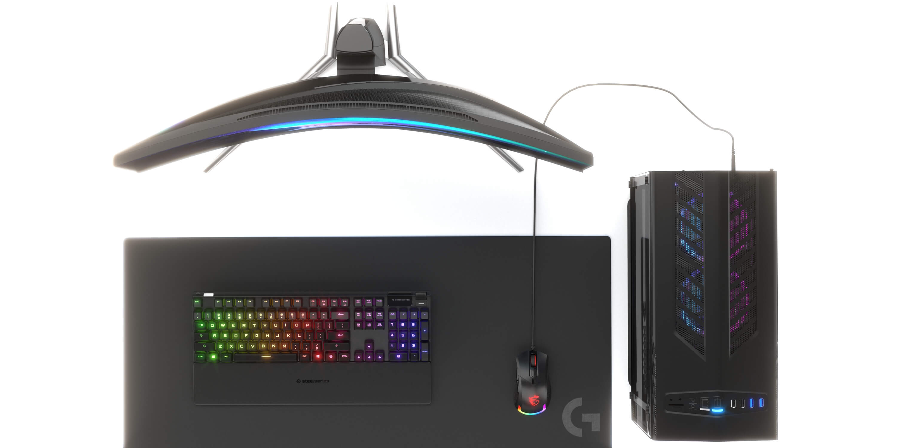 PC Gamer Set 2 - 3D Model by DRoNWiN