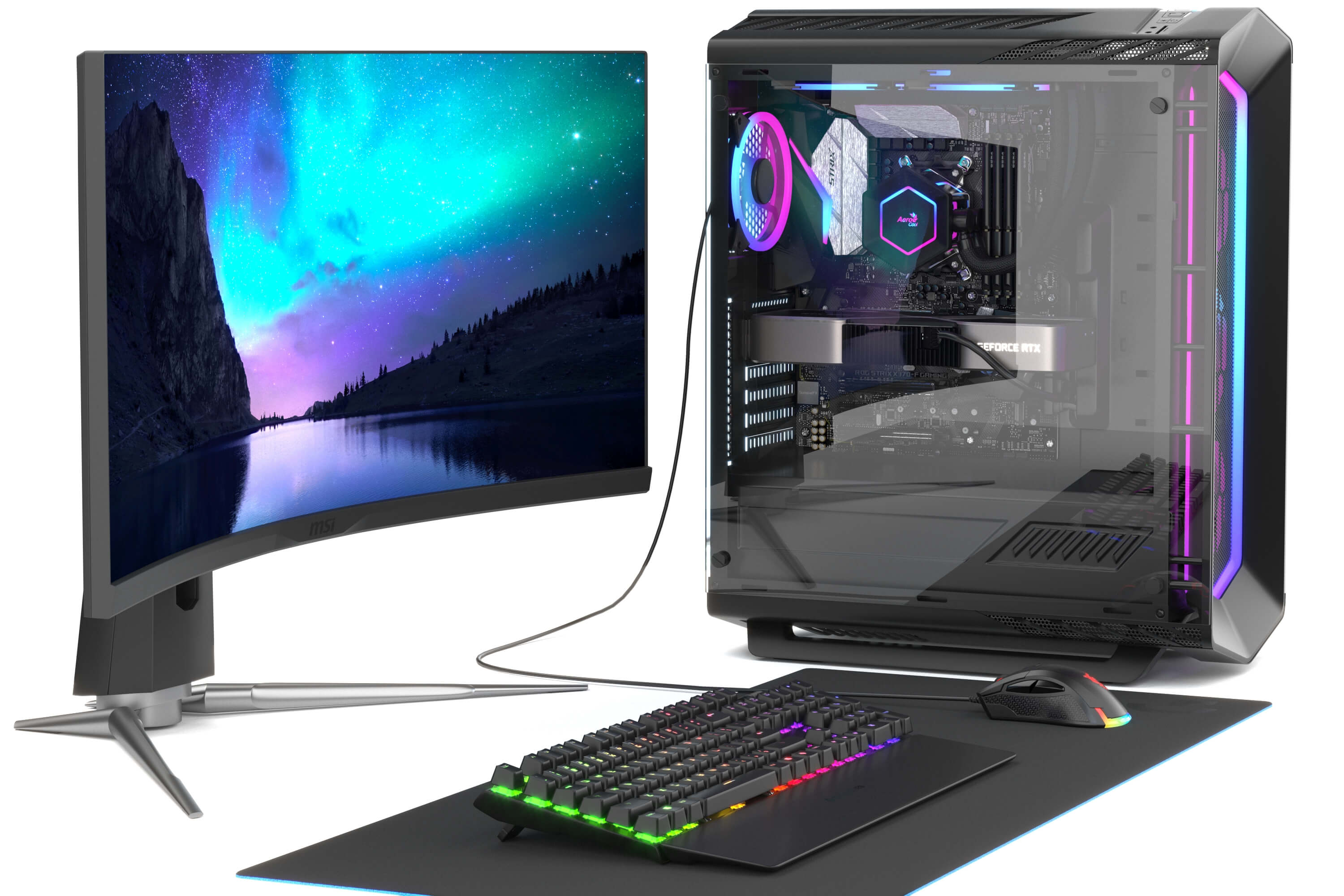 PC Gamer Set 2 - 3D Model by DRoNWiN