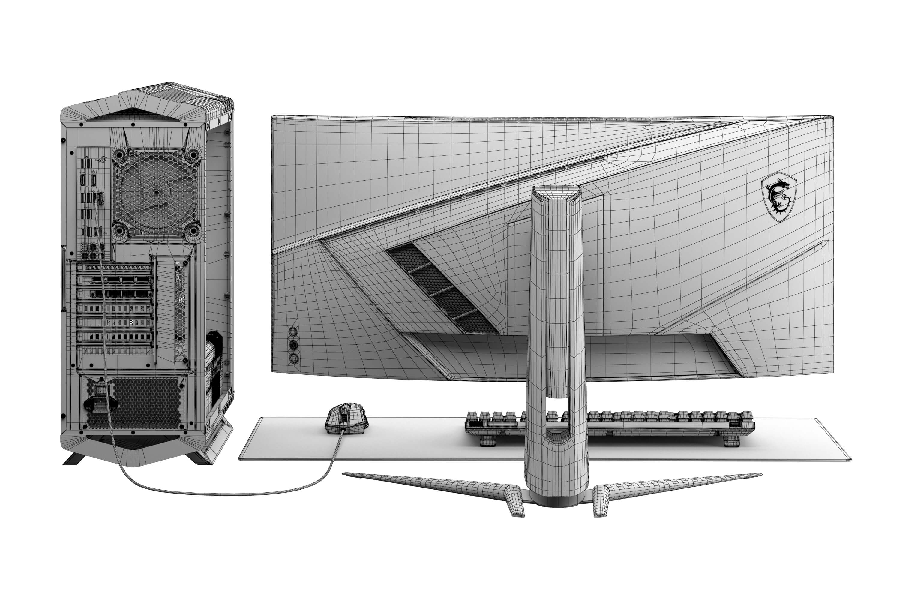 PC Gamer Set 2 - 3D Model by DRoNWiN