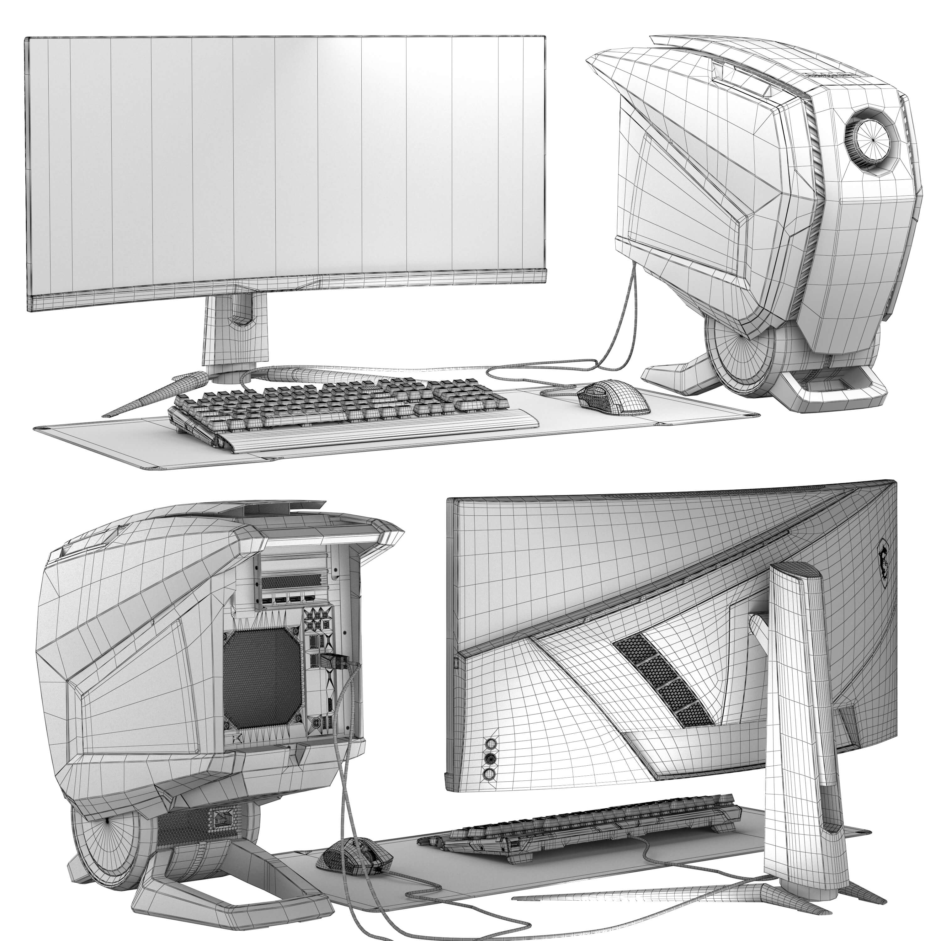 PC Gamer Set 3 - 3D Model by DRoNWiN