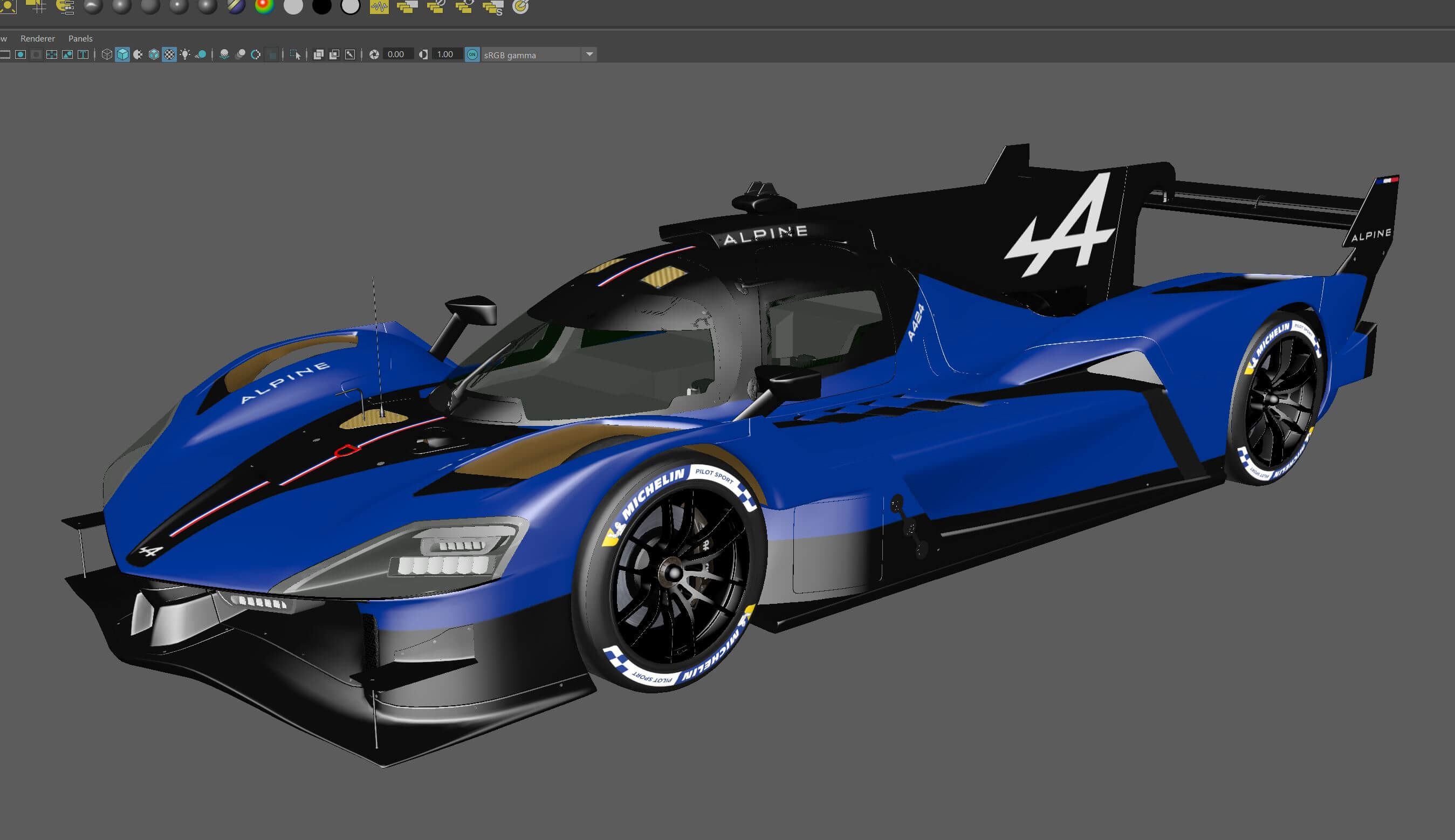 Alpine A424 Lemans 2024 - 3D Model by DSGStudio