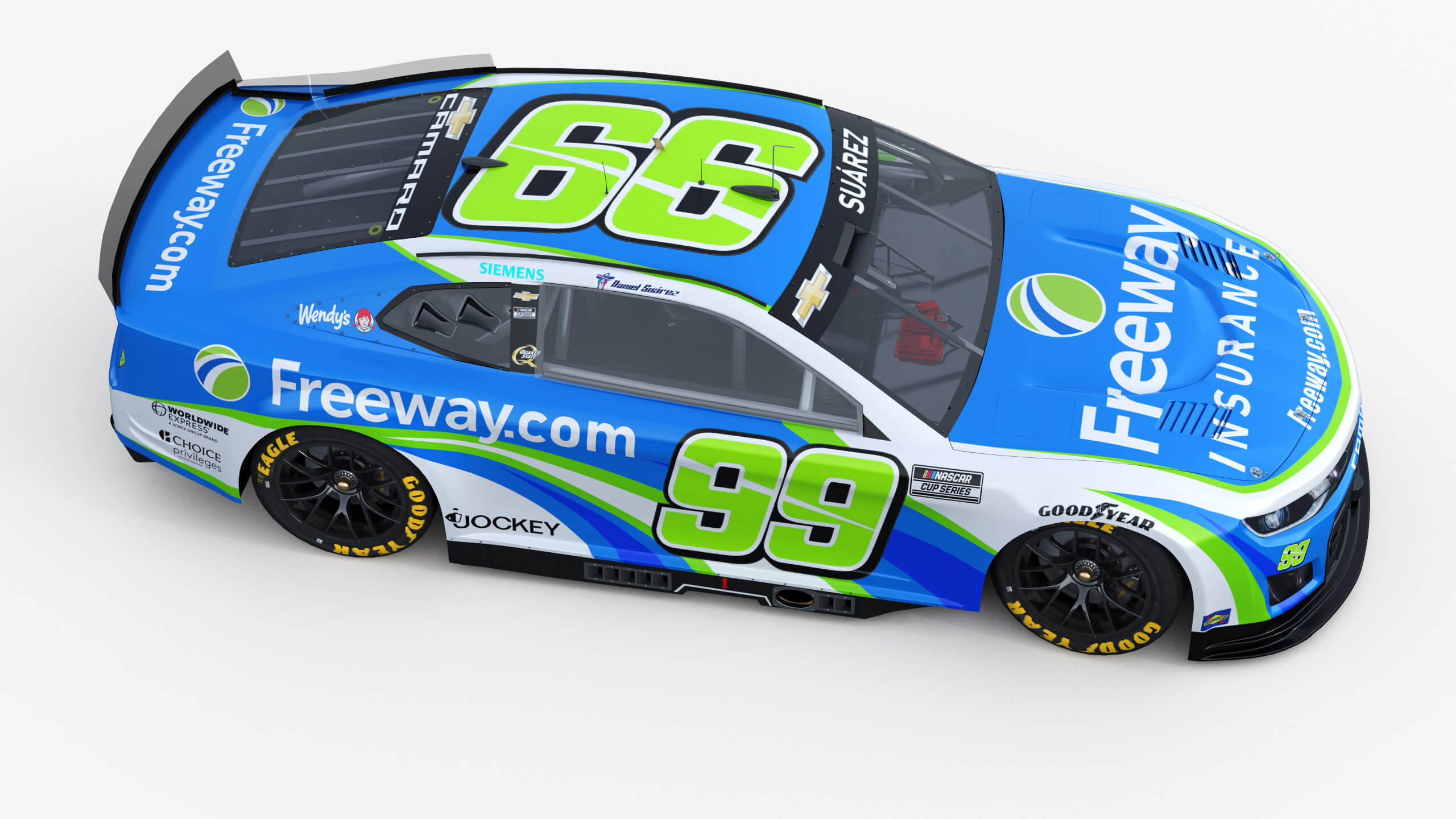 Chevrolet Camaro NASCAR Daniel Suarez 99 2025 - 3D Model by DSGStudio