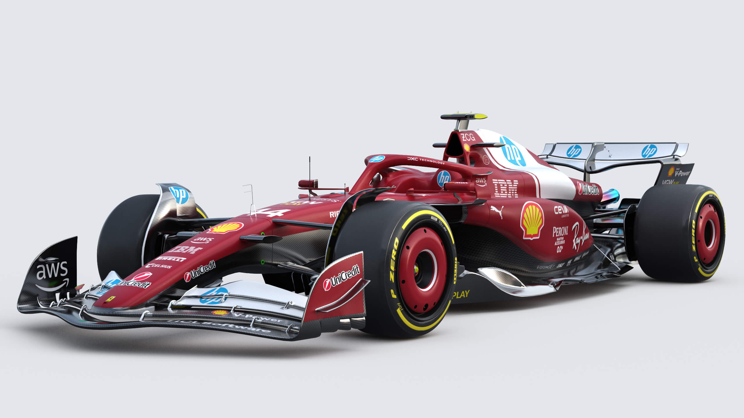 F1 Ferrari SF25 Season 2025 - 3D Model by DSGStudio