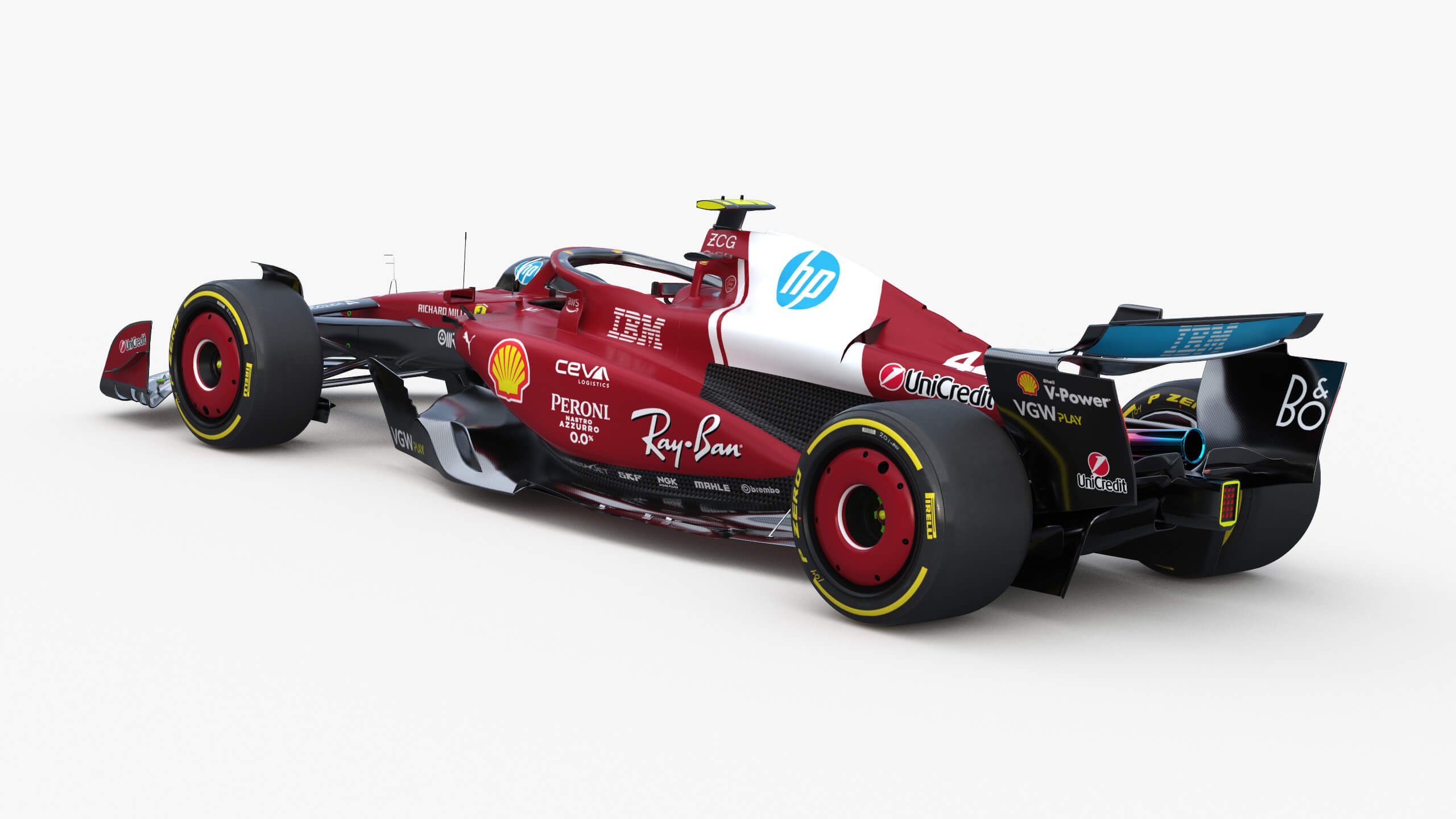F1 Ferrari SF25 Season 2025 - 3D Model by DSGStudio