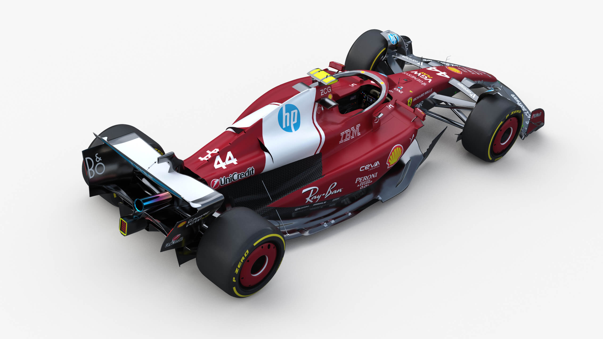 F1 Ferrari SF25 Season 2025 - 3D Model by DSGStudio
