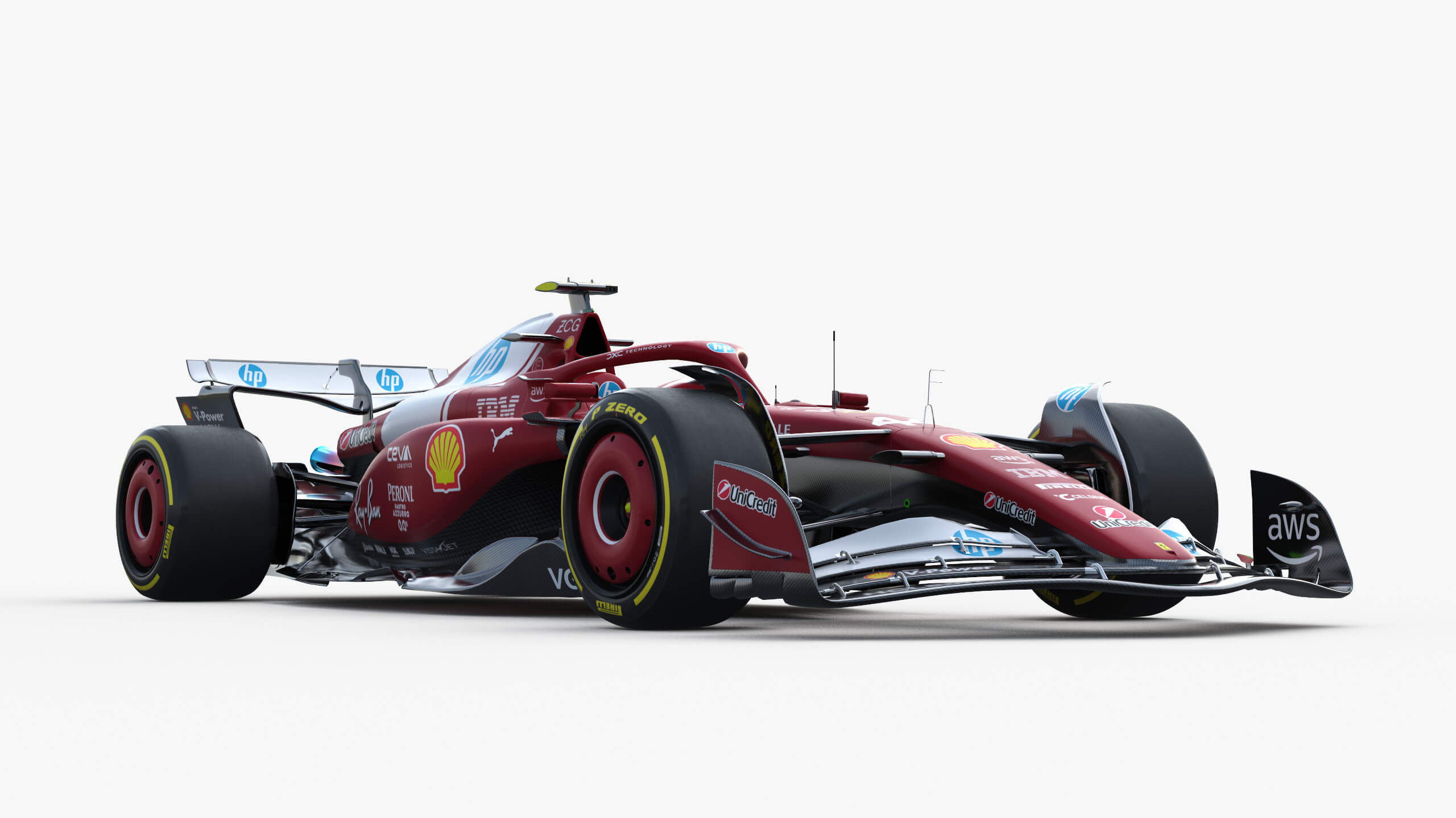 F1 Ferrari SF25 Season 2025 - 3D Model by DSGStudio