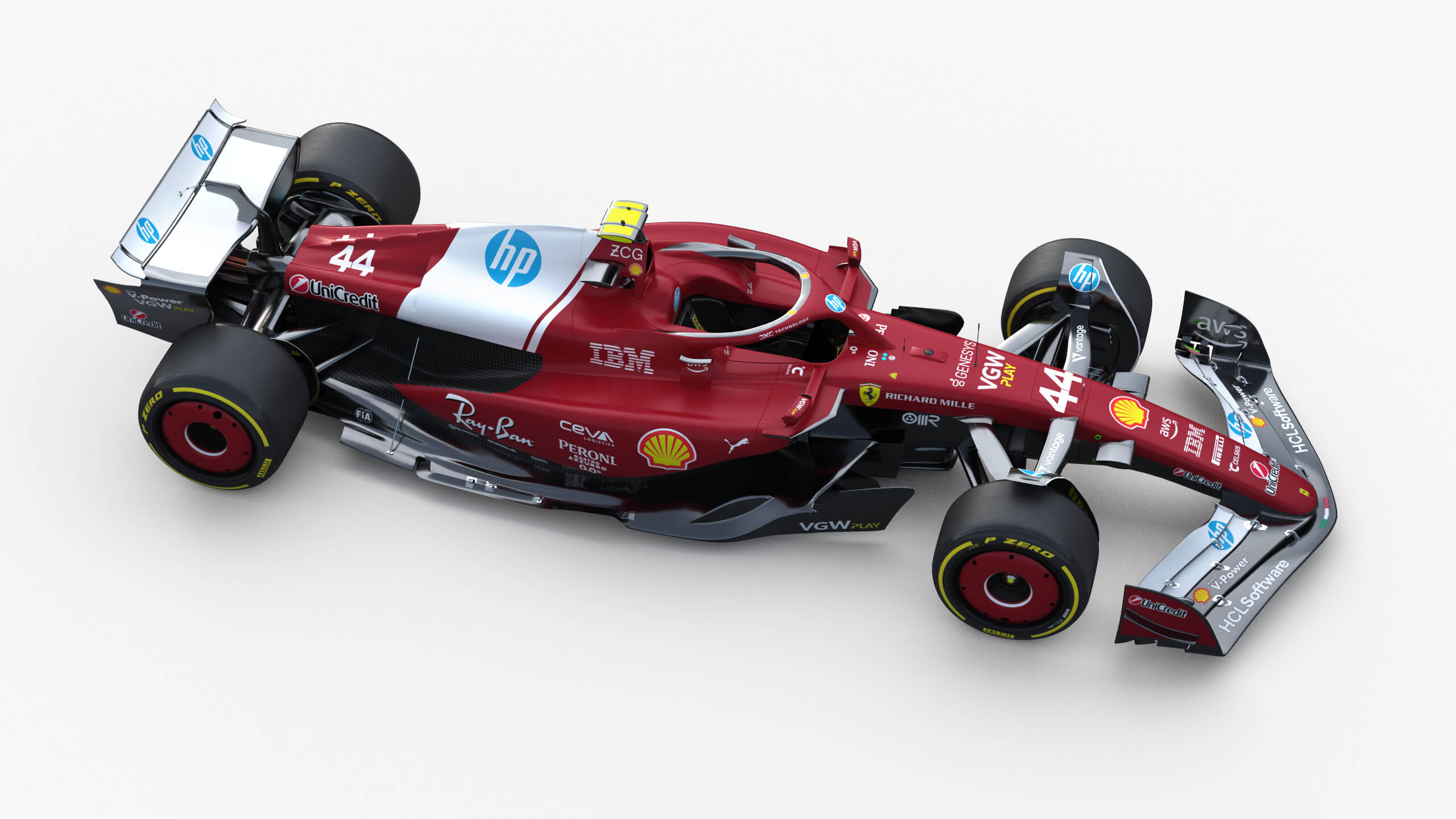 F1 Ferrari SF25 Season 2025 - 3D Model by DSGStudio