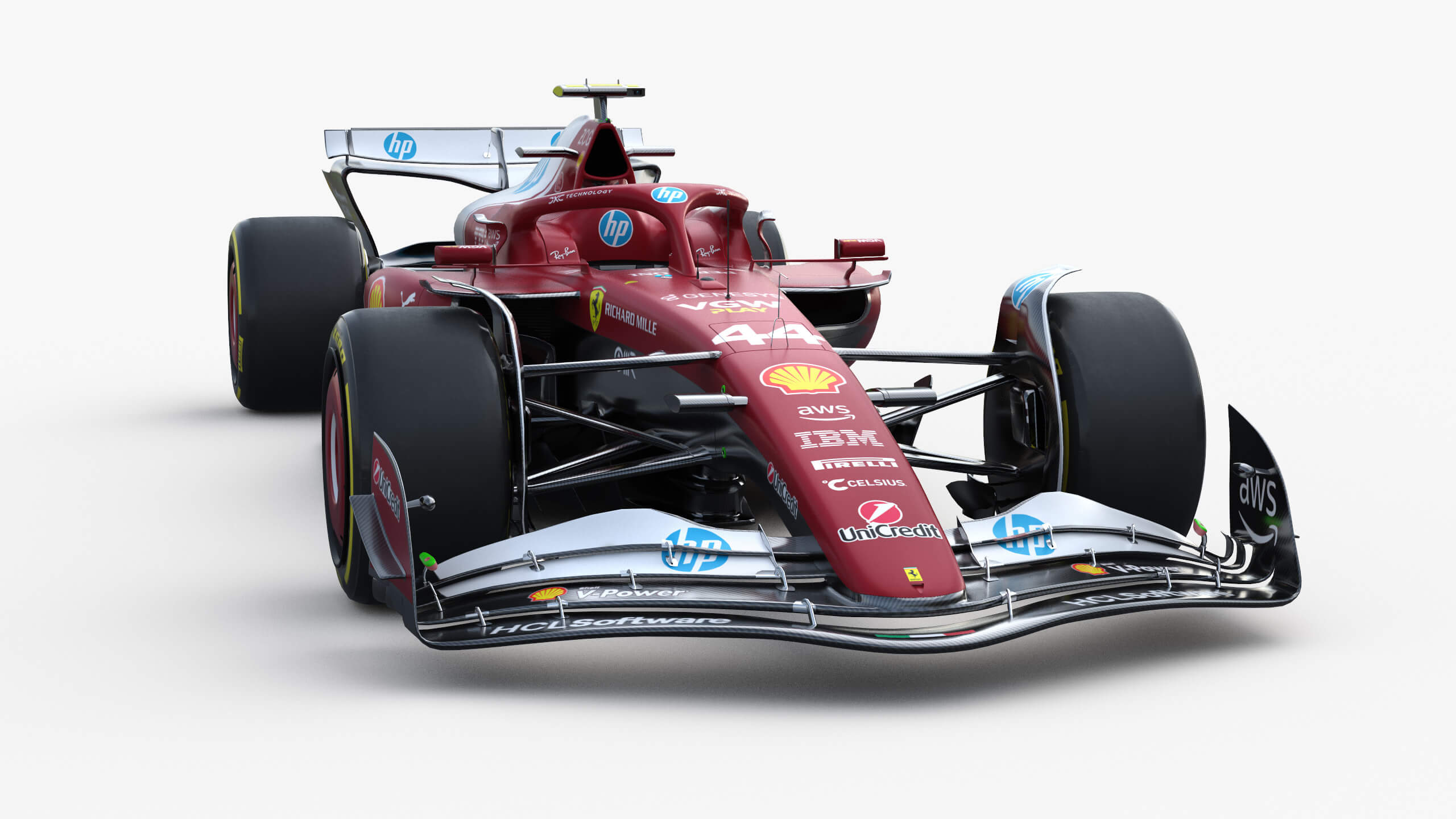 F1 Ferrari SF25 Season 2025 - 3D Model by DSGStudio