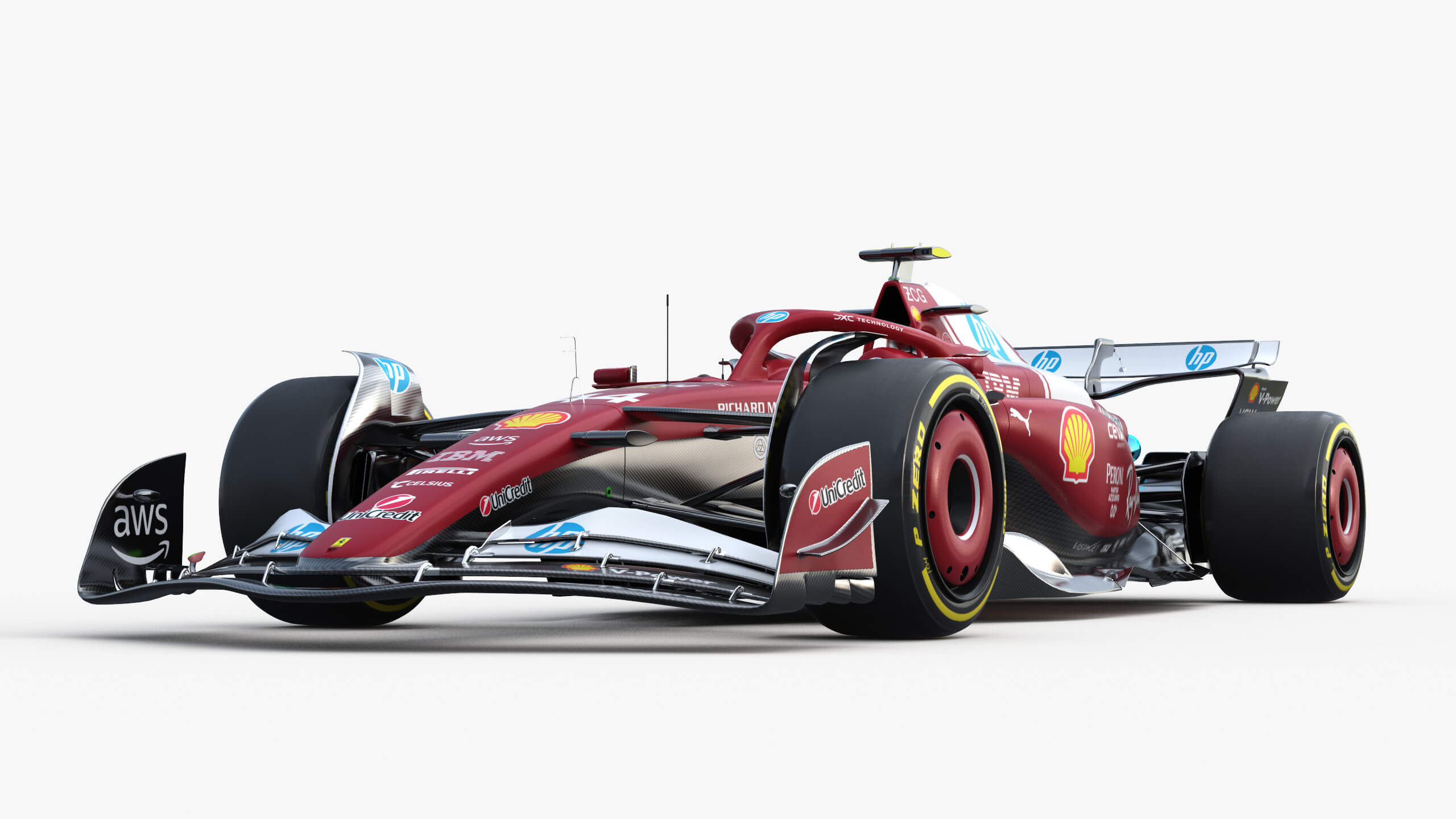 F1 Ferrari SF25 Season 2025 - 3D Model by DSGStudio