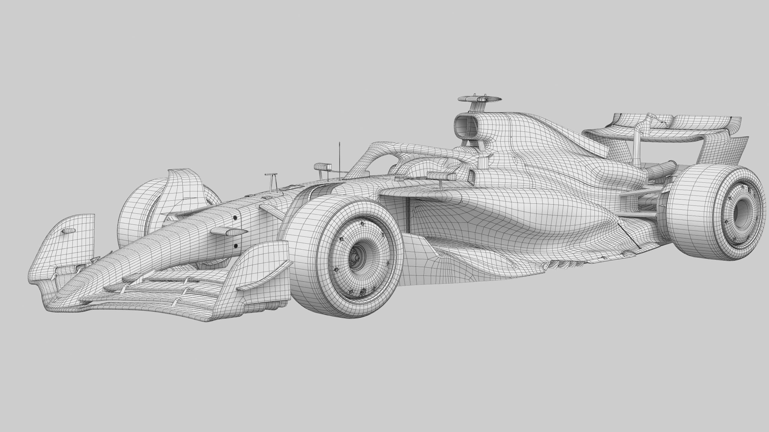 F1 Generic Car 2025 Template 3D Model by DSGStudio