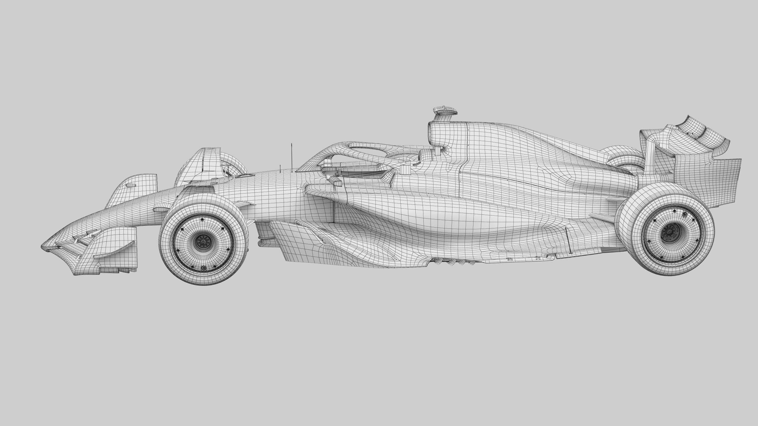 F1 Generic Car 2025 Template 3D Model by DSGStudio