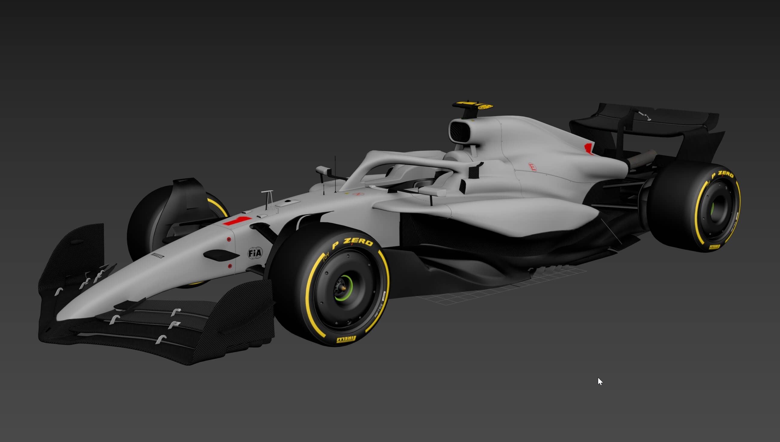 F1 Generic Car 2025 Template 3D Model by DSGStudio