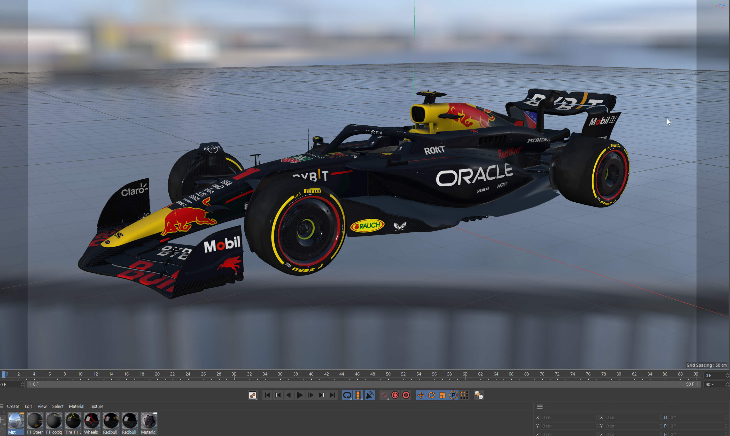 F1 Redbull RB20 2024 - 3D Model by DSGStudio