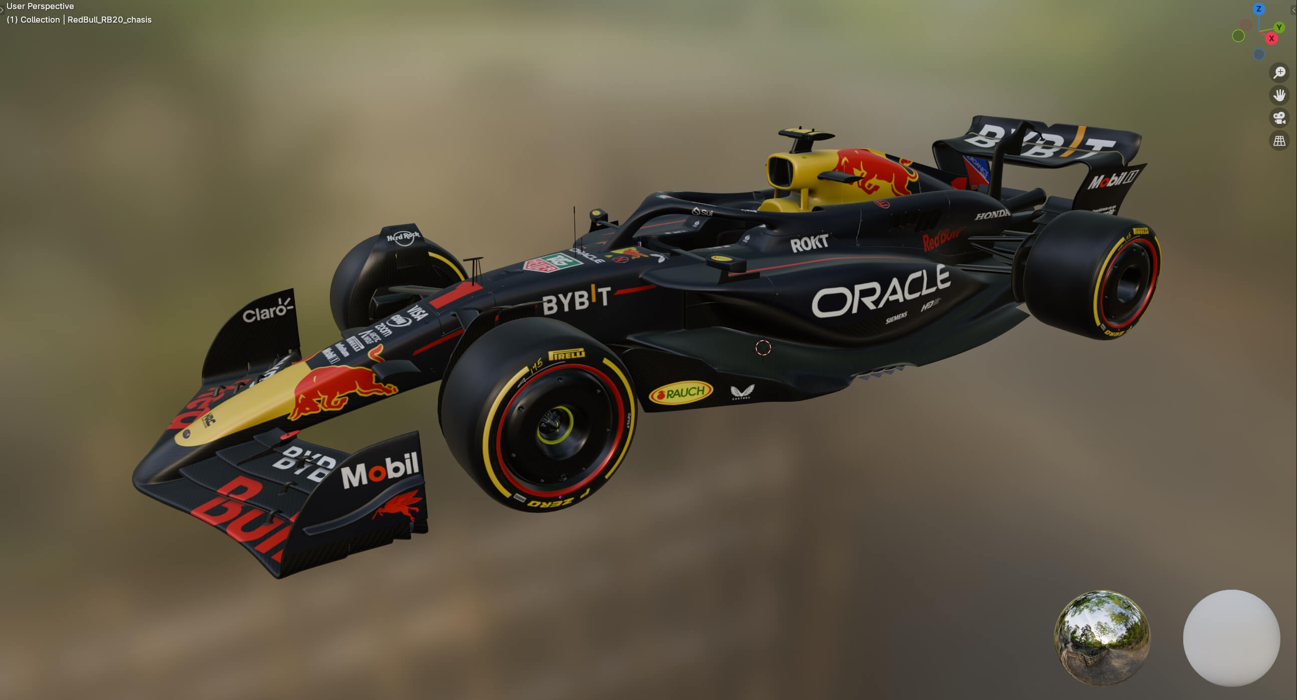 F1 Redbull RB20 2024 - 3D Model by DSGStudio