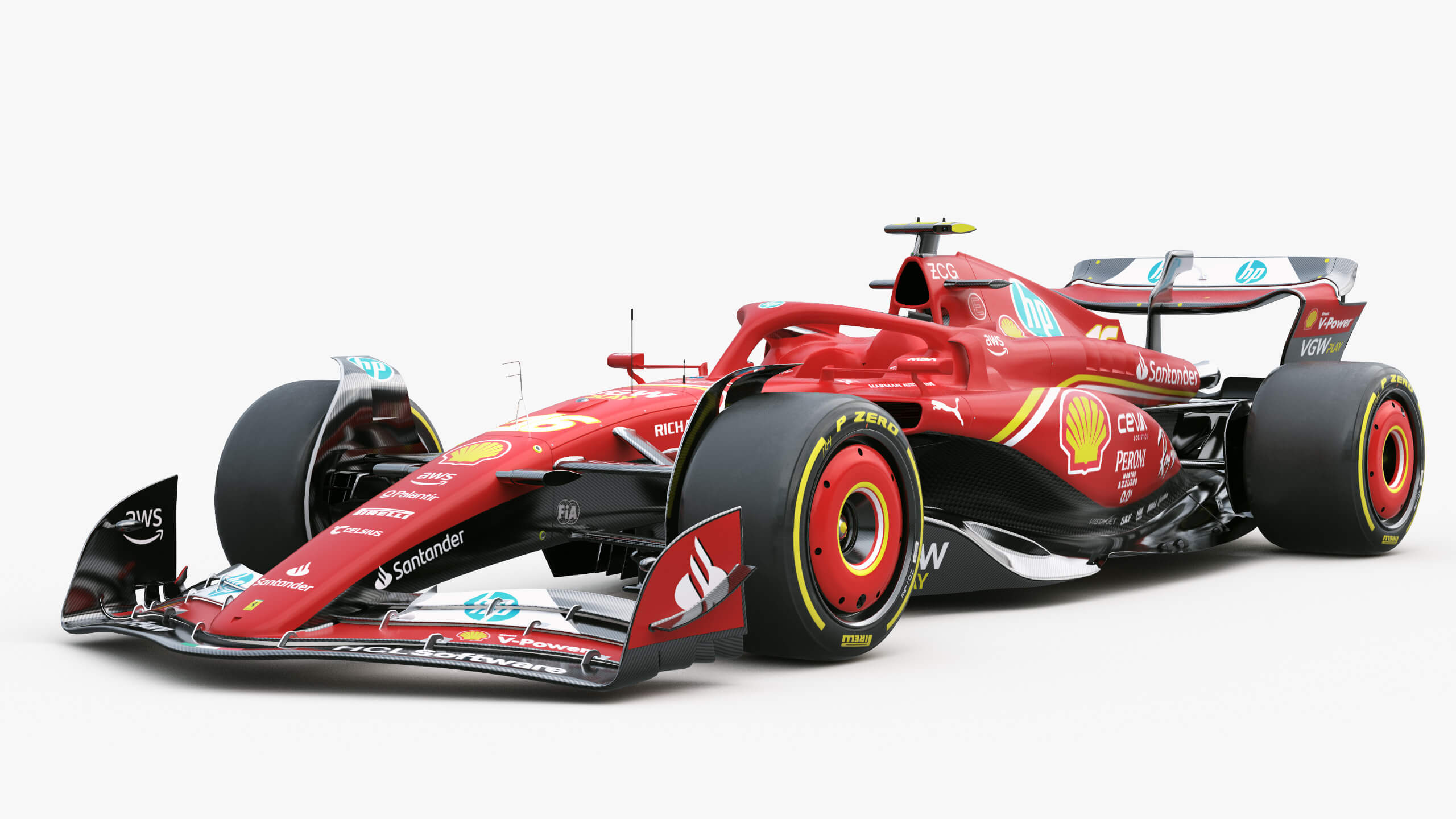 F1 Ferrari SF24 season 2024 - 3D Model by DSGStudio