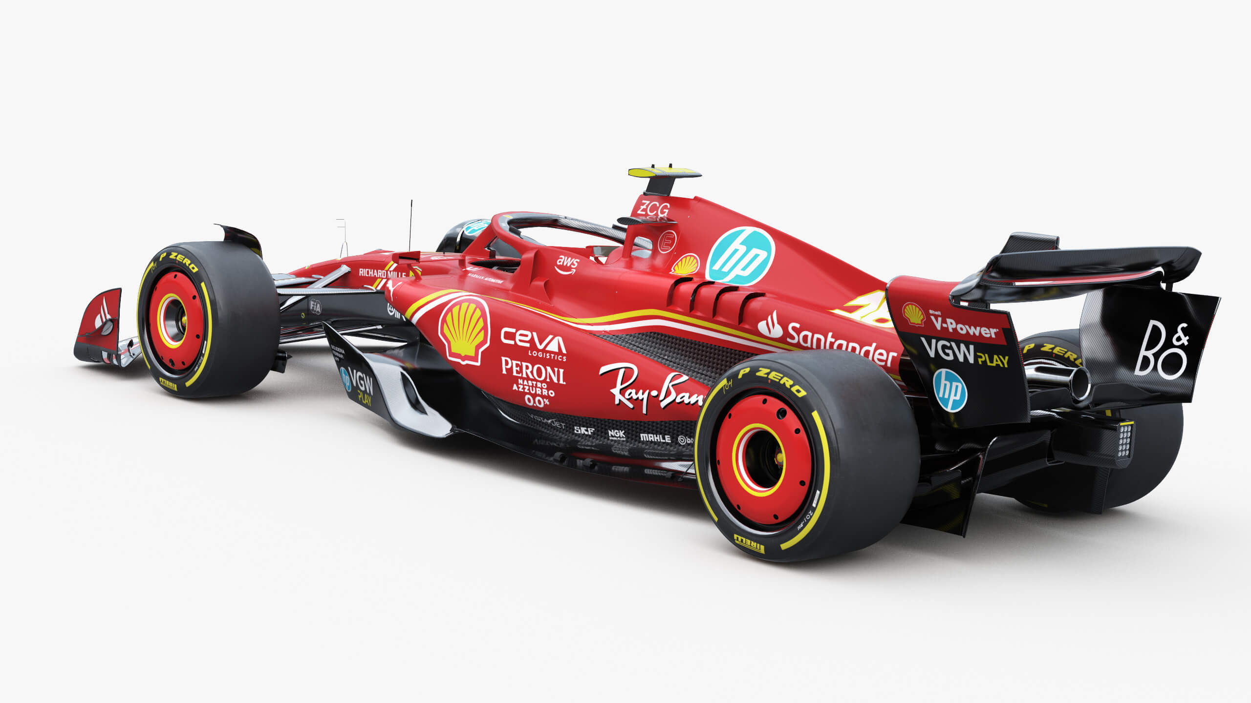 F1 Ferrari SF24 season 2024 - 3D Model by DSGStudio