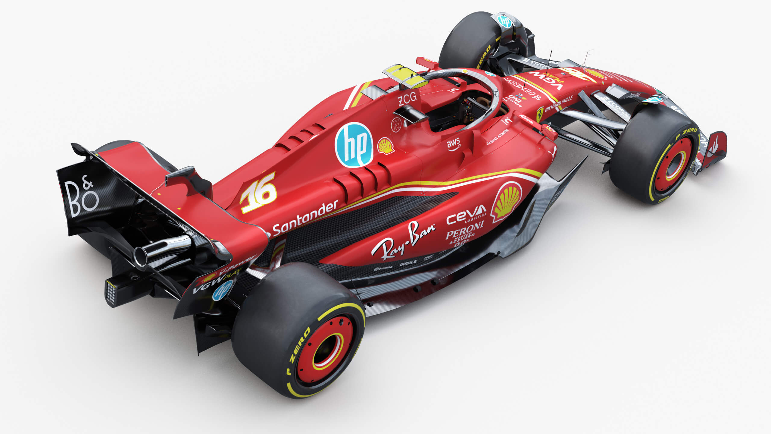 F1 Ferrari SF24 season 2024 - 3D Model by DSGStudio