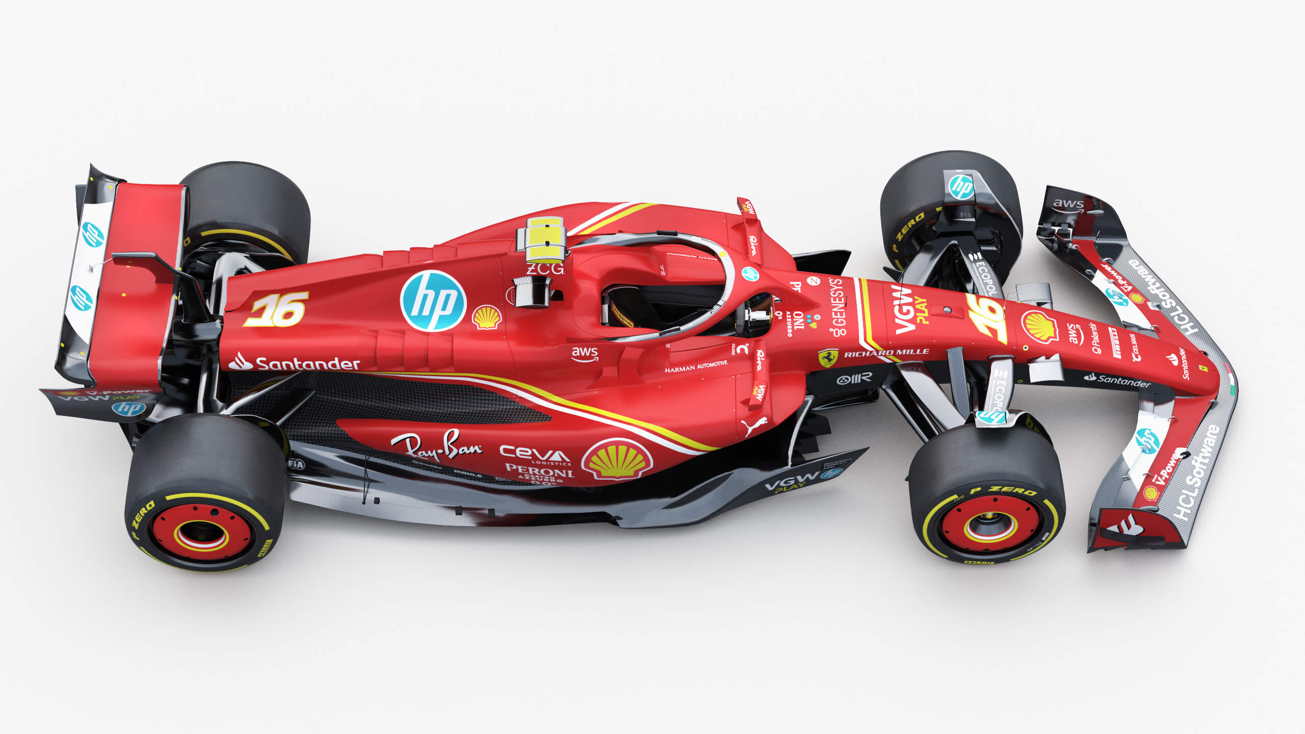 F1 Ferrari SF24 season 2024 - 3D Model by DSGStudio