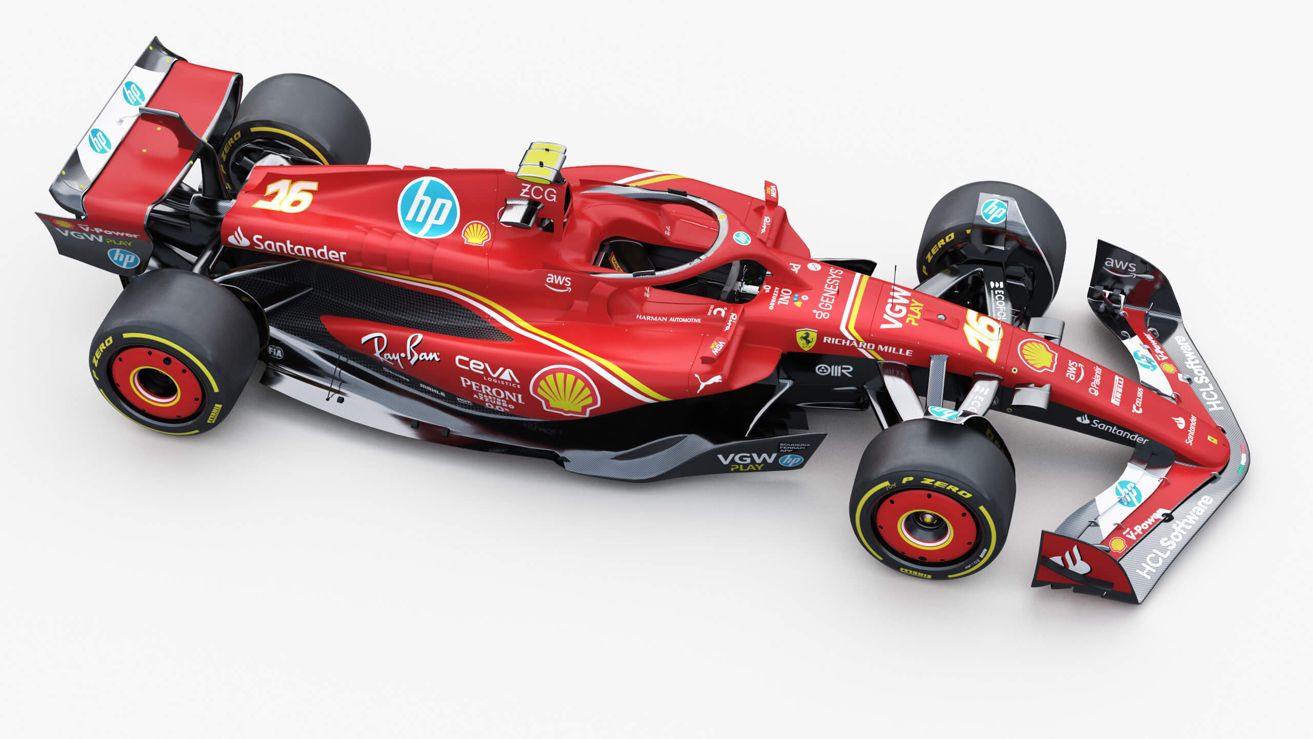 F1 Ferrari SF24 season 2024 - 3D Model by DSGStudio