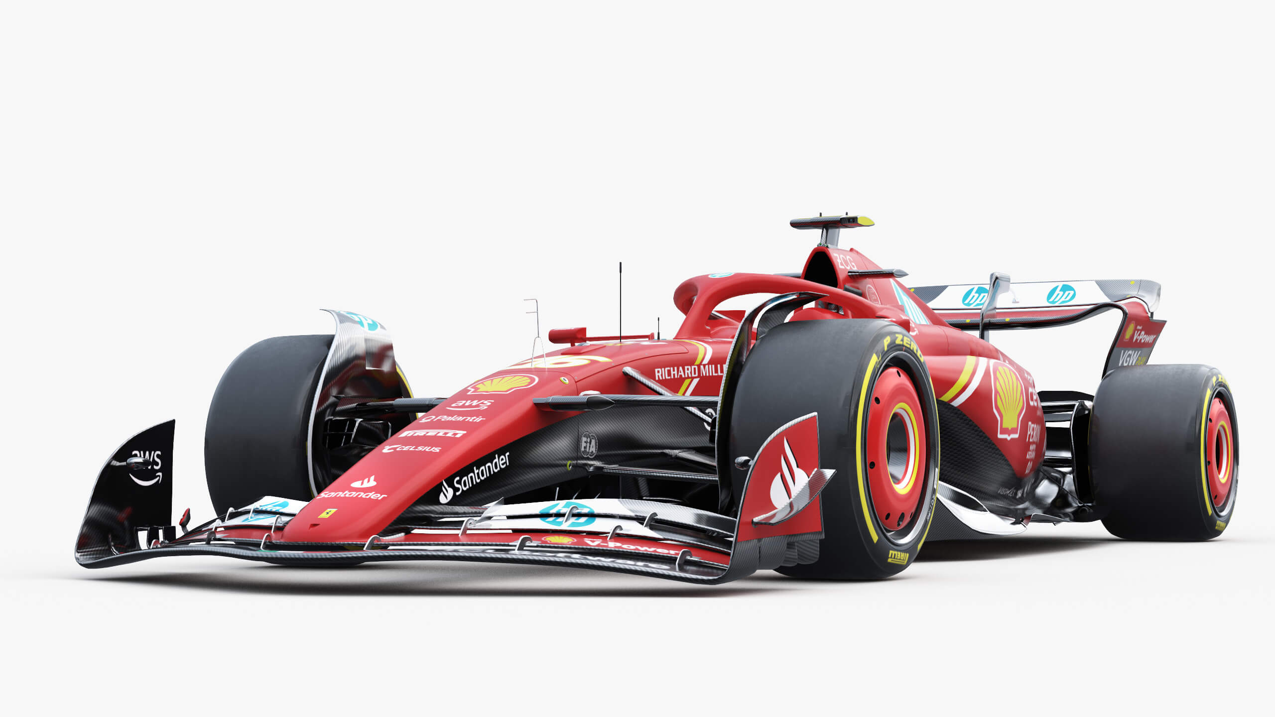 F1 Ferrari SF24 season 2024 - 3D Model by DSGStudio