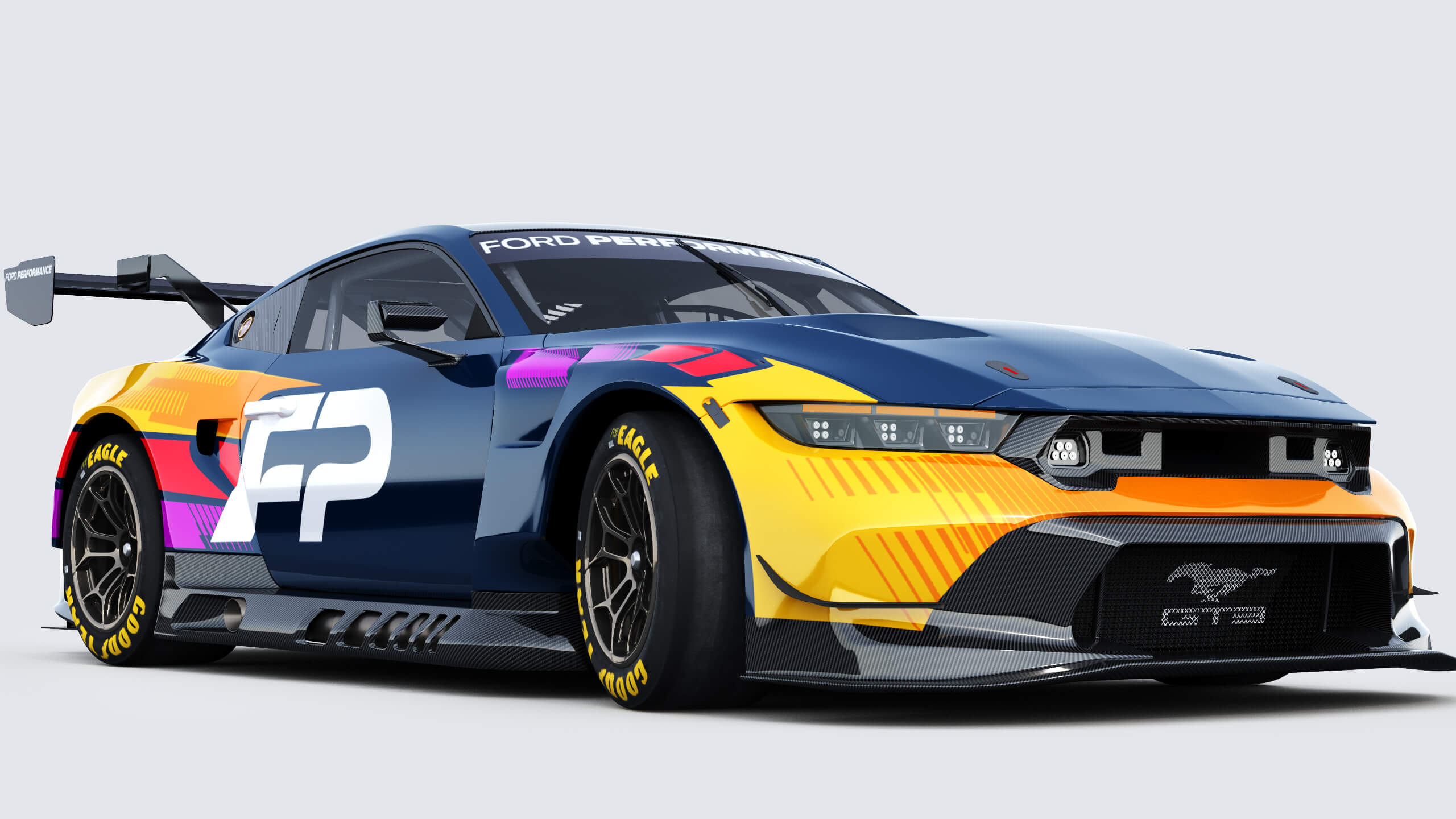 Ford Mustang GT3 2024 Template V2 - 3D Model by DSGStudio