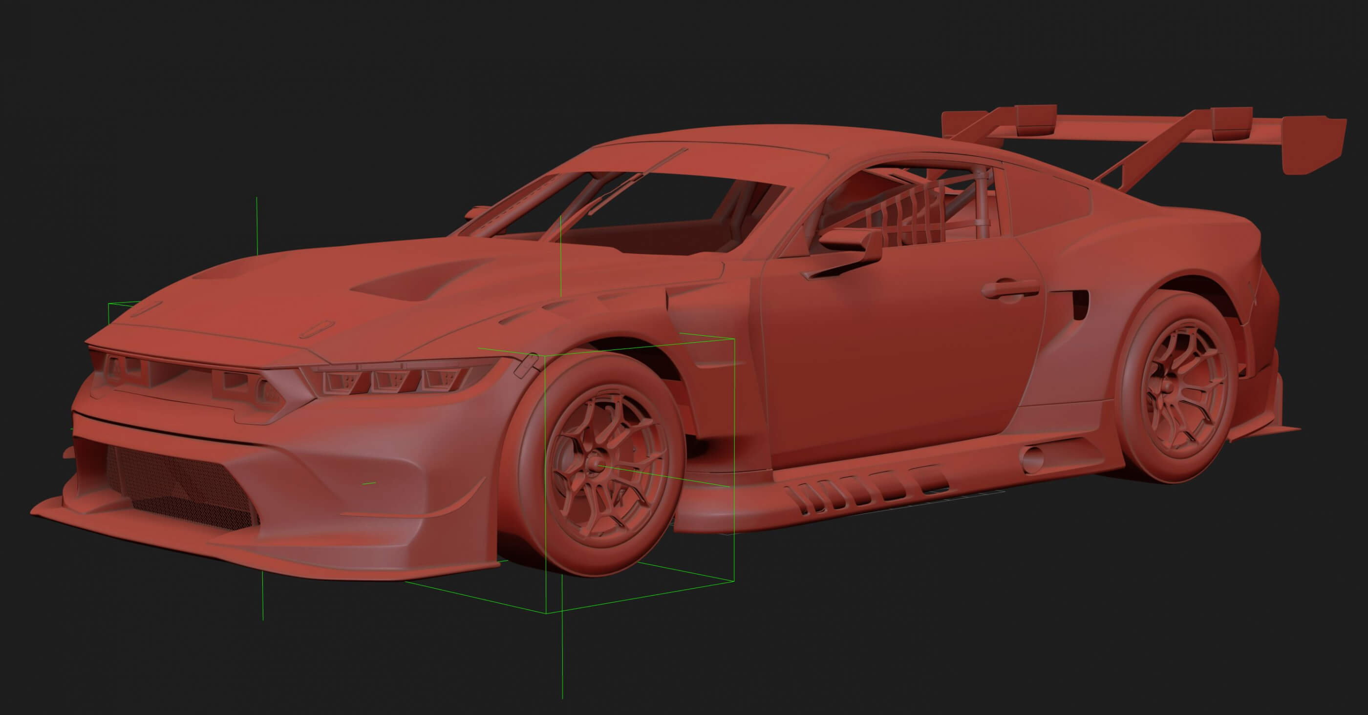 Ford Mustang GT3 2024 Template - 3D Model by DSGStudio