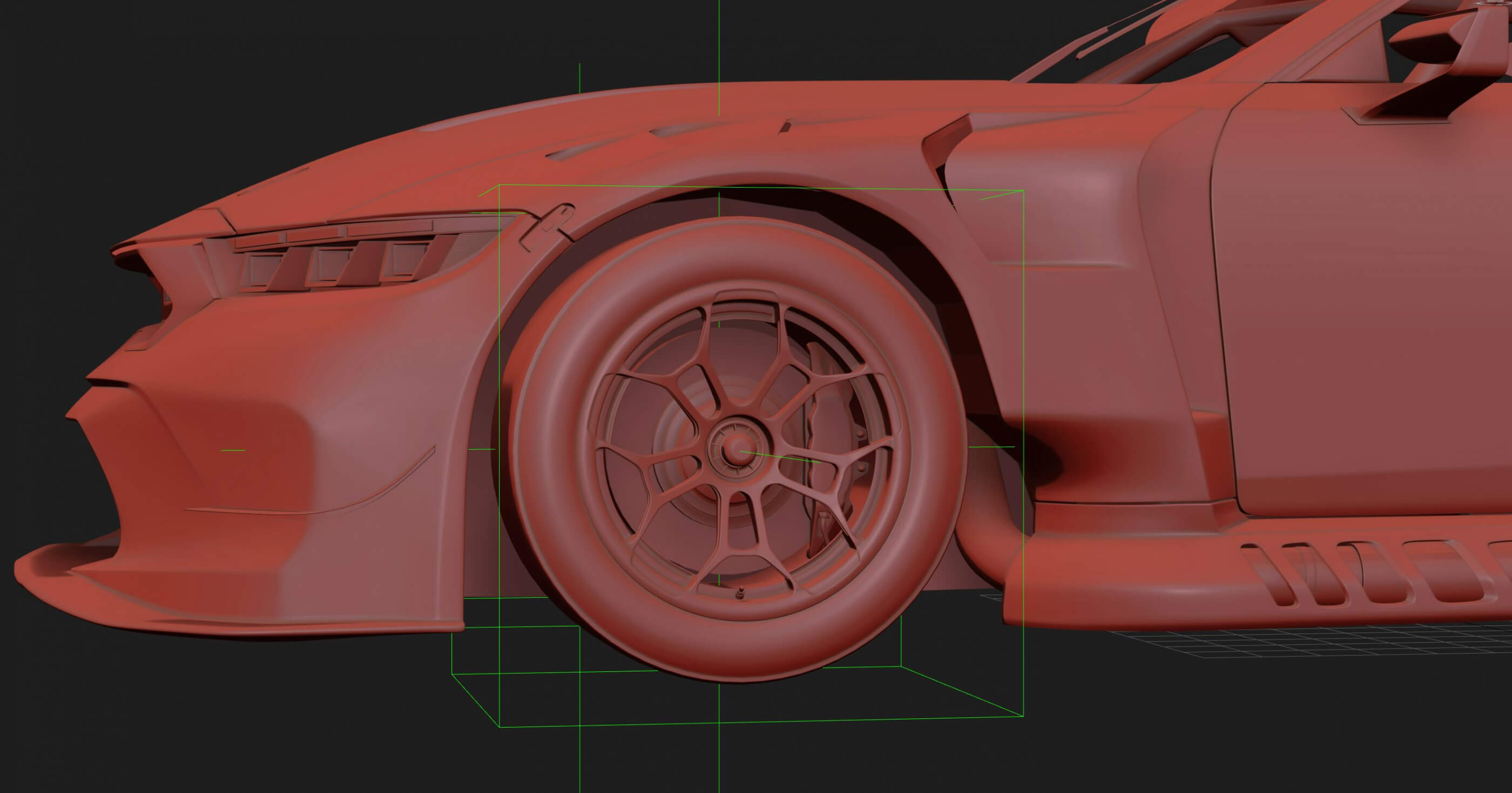 Ford Mustang GT3 2024 Template - 3D Model by DSGStudio