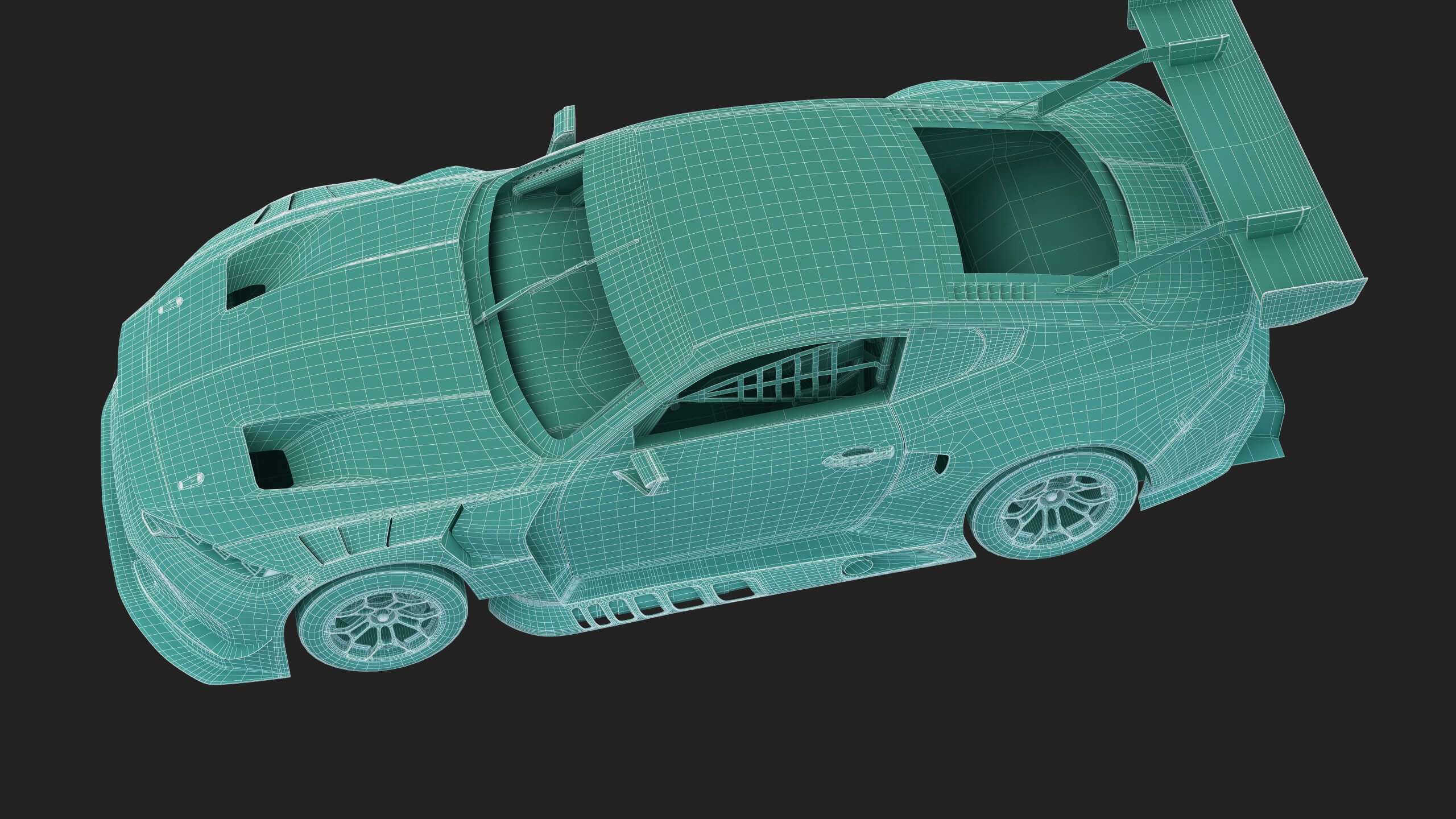 Ford Mustang GT3 2024 Template - 3D Model by DSGStudio