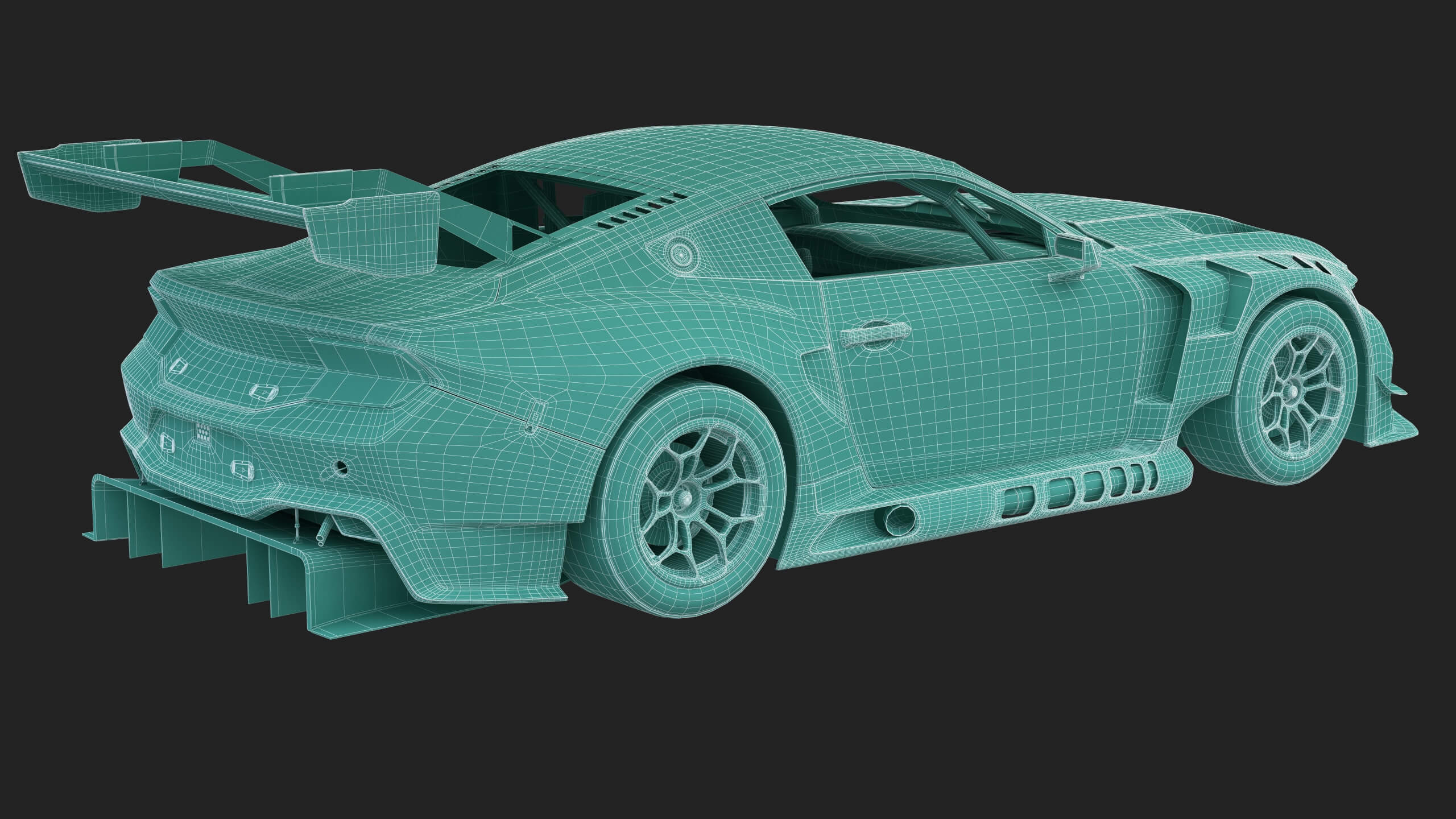 Ford Mustang GT3 2024 Template - 3D Model by DSGStudio