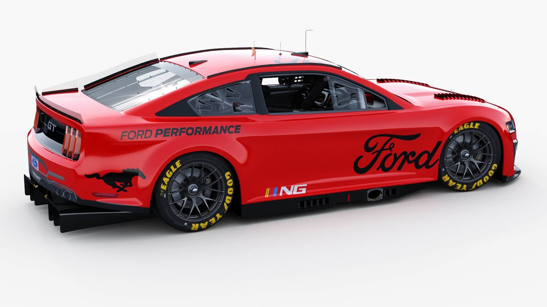 Ford Mustang NASCAR 2022 Update 3 Template - 3D Model by DSGStudio