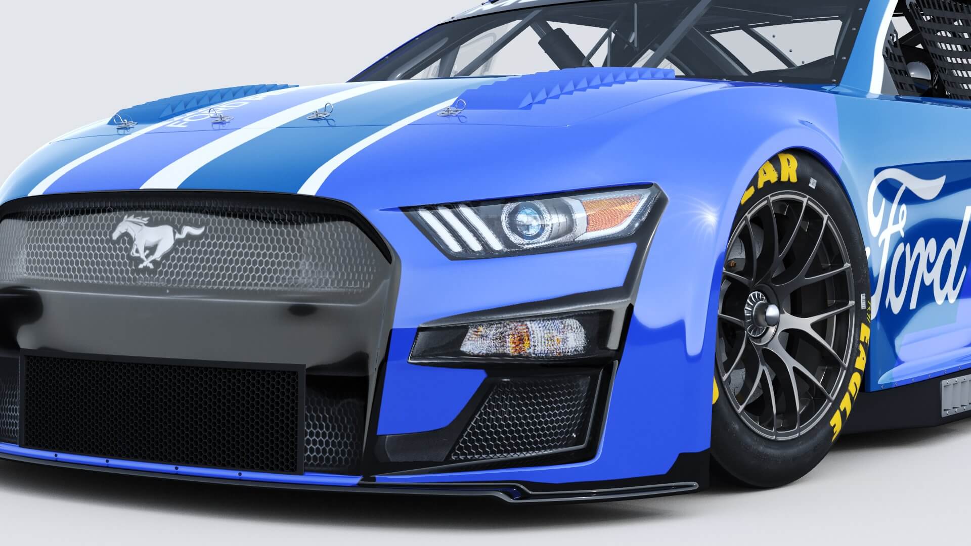 Ford Mustang NASCAR 2022 Update Template - 3D Model by DSGStudio