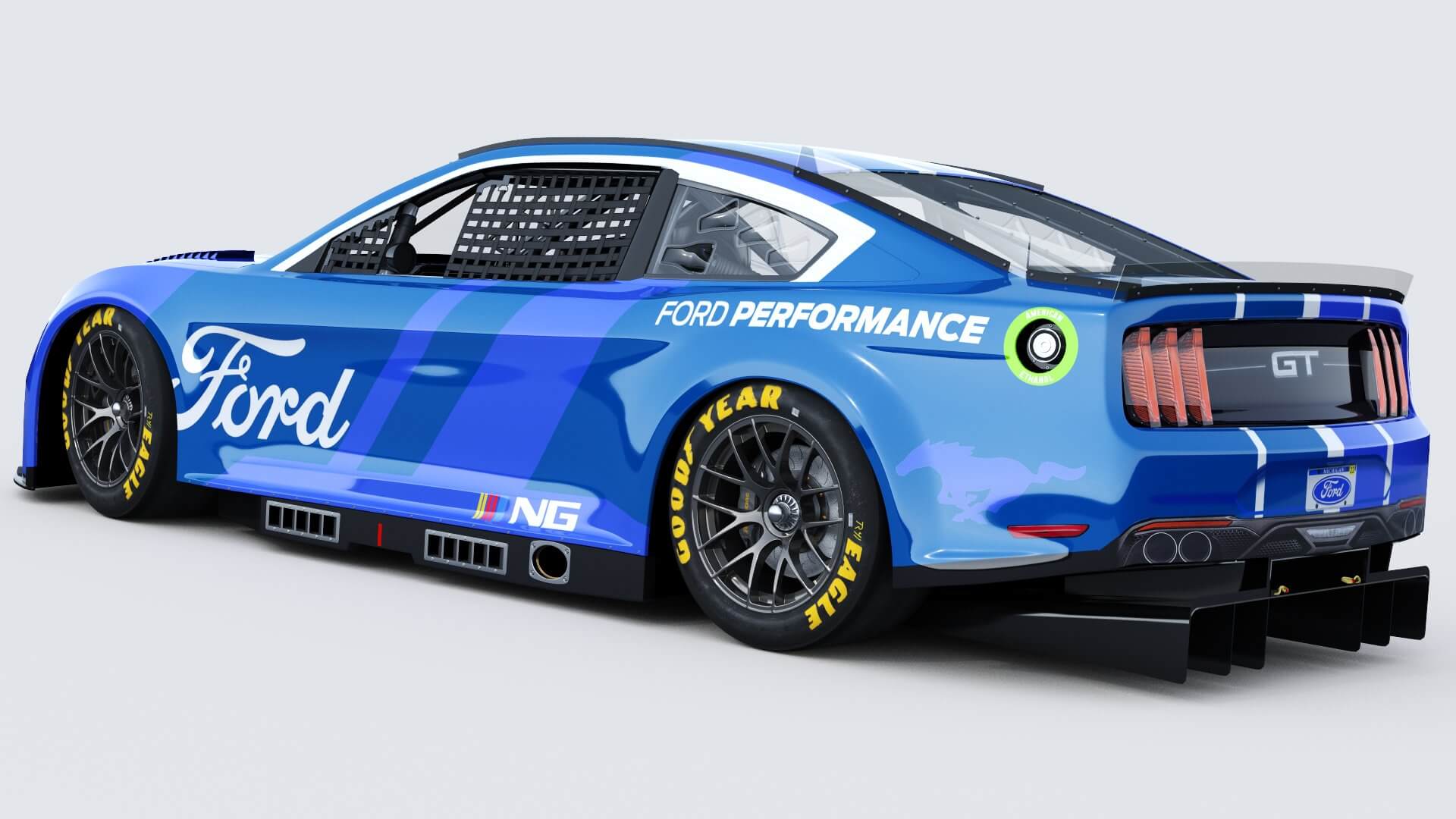 Ford Mustang NASCAR 2022 Update Template - 3D Model by DSGStudio