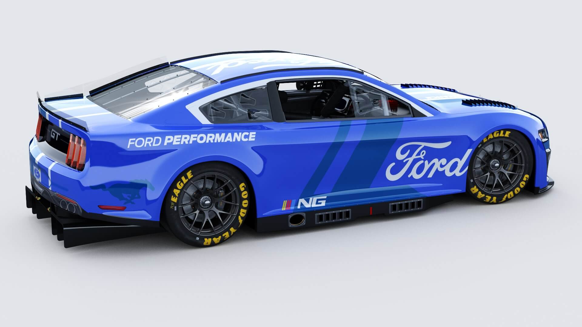 Ford Mustang NASCAR 2022 Update Template - 3D Model by DSGStudio