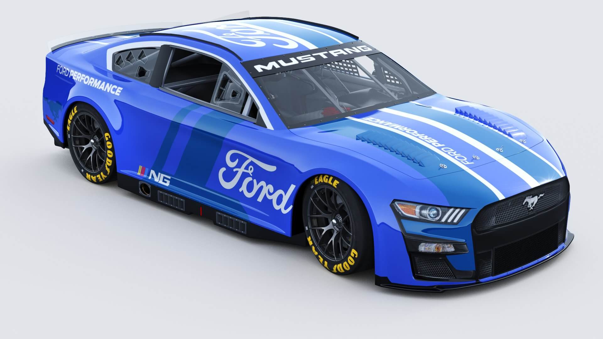 Ford Mustang NASCAR 2022 Update Template - 3D Model by DSGStudio