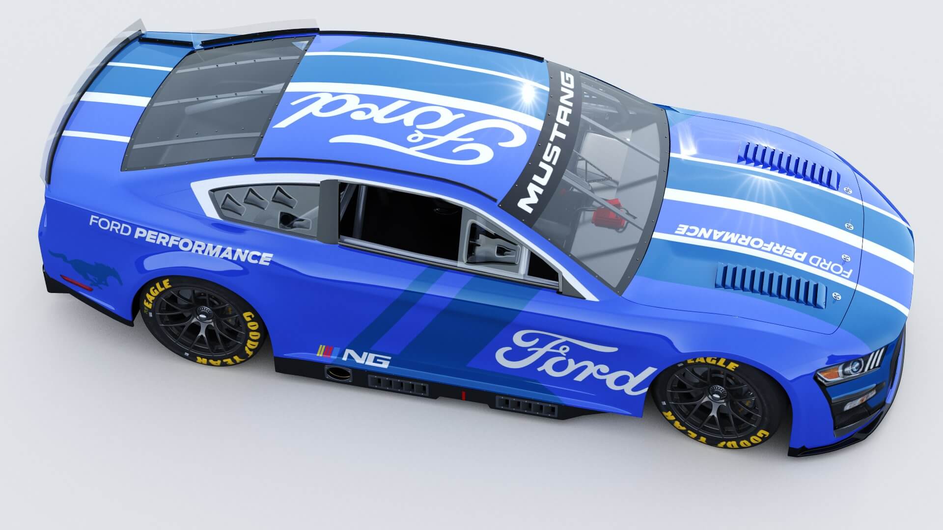 Ford Mustang NASCAR 2022 Update Template - 3D Model by DSGStudio