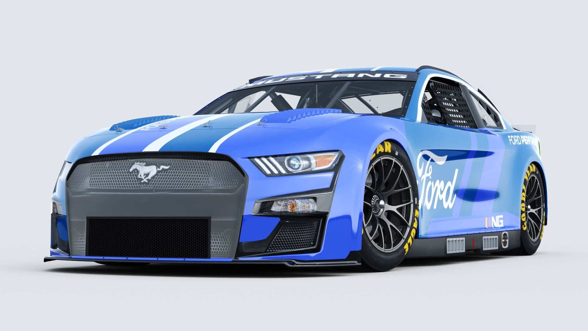 Ford Mustang NASCAR 2022 Update Template - 3D Model by DSGStudio