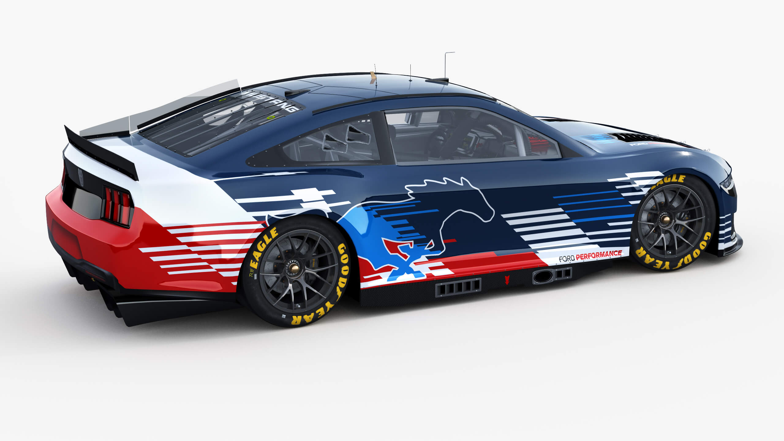 Ford Mustang Nascar 2024 Template - 3D Model by DSGStudio